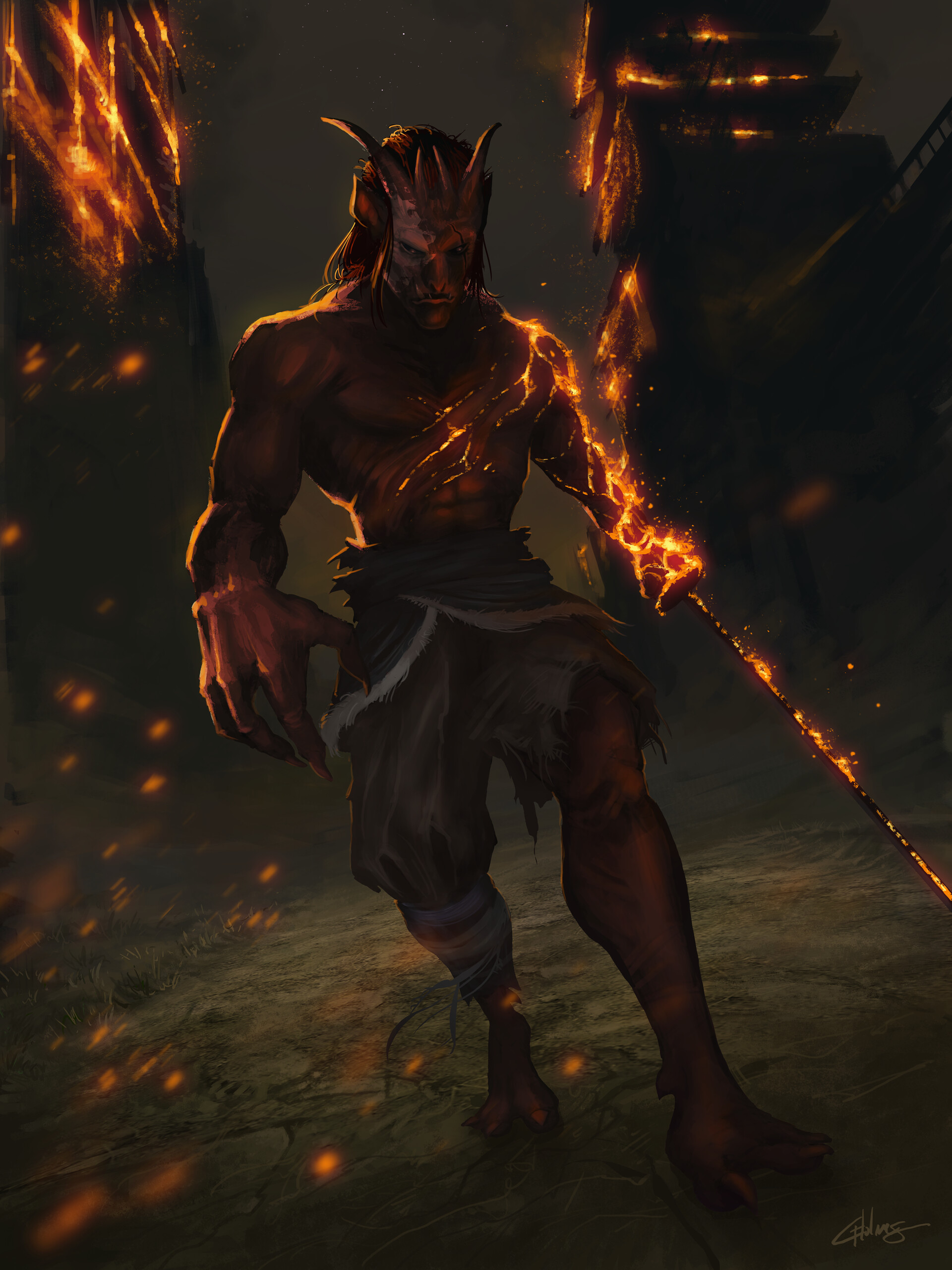 ArtStation - Wolf becomes Shura