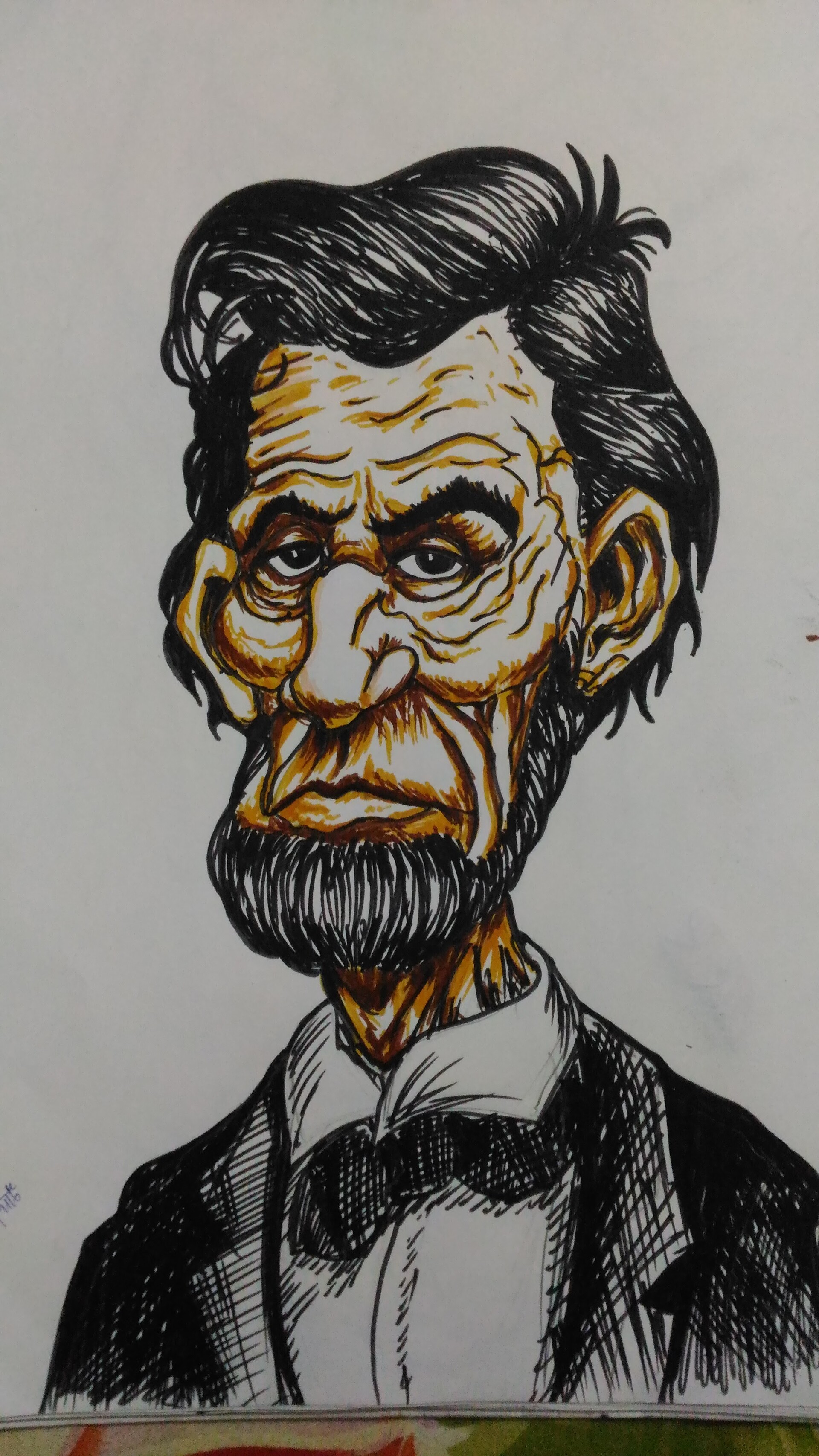 ArtStation - Abraham Lincoln caricature