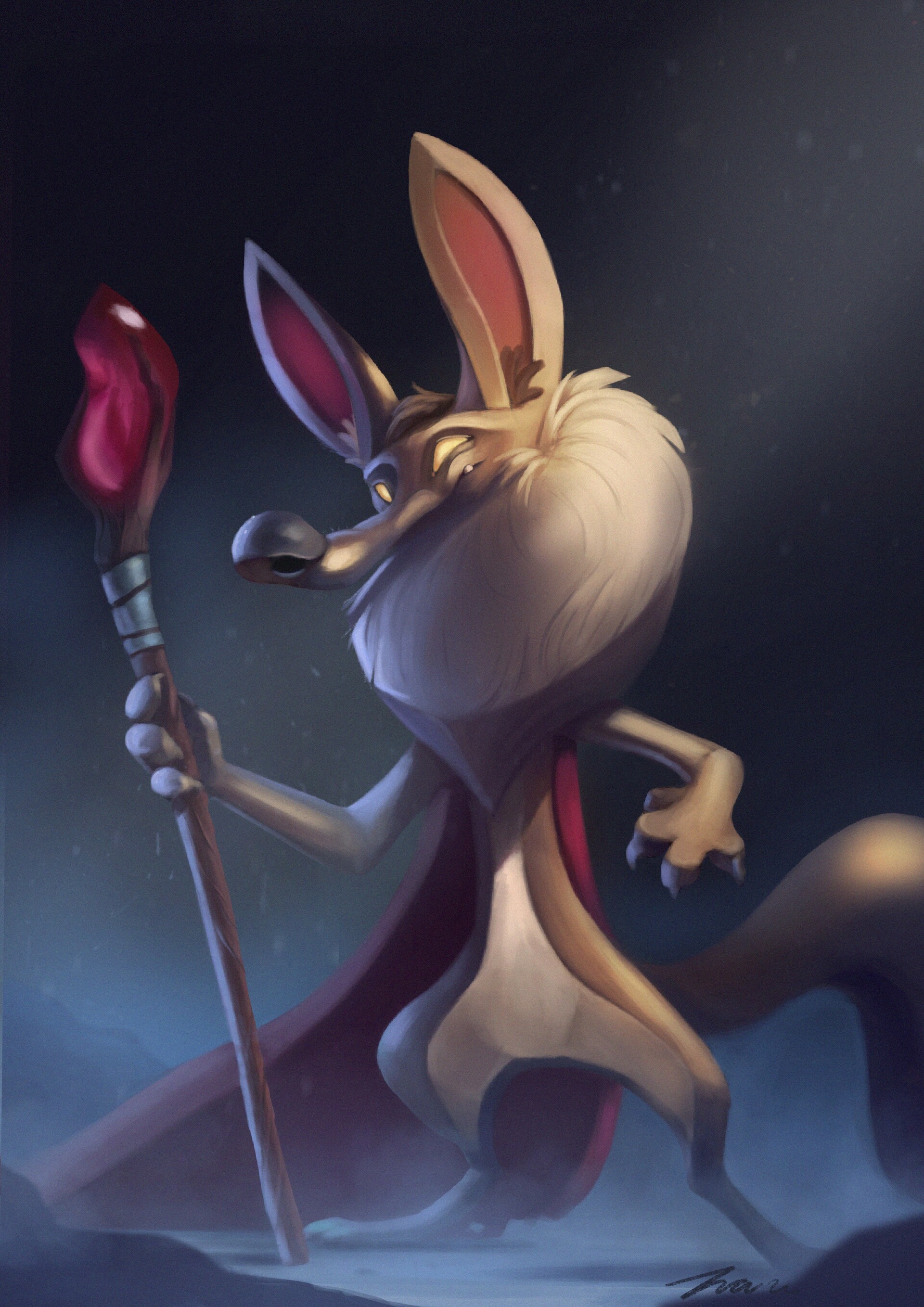 ArtStation - Wolf warlock