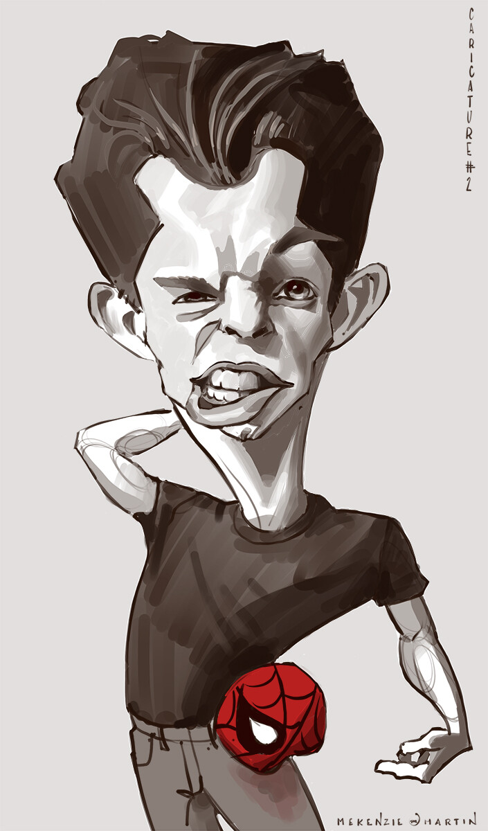 how to draw tom holland