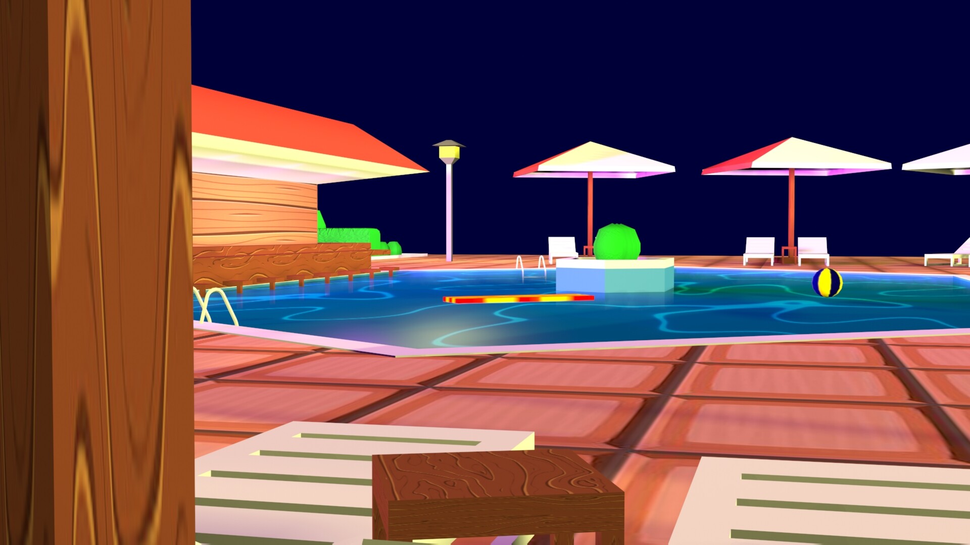 ArtStation - Pool Cartoon LowPoly