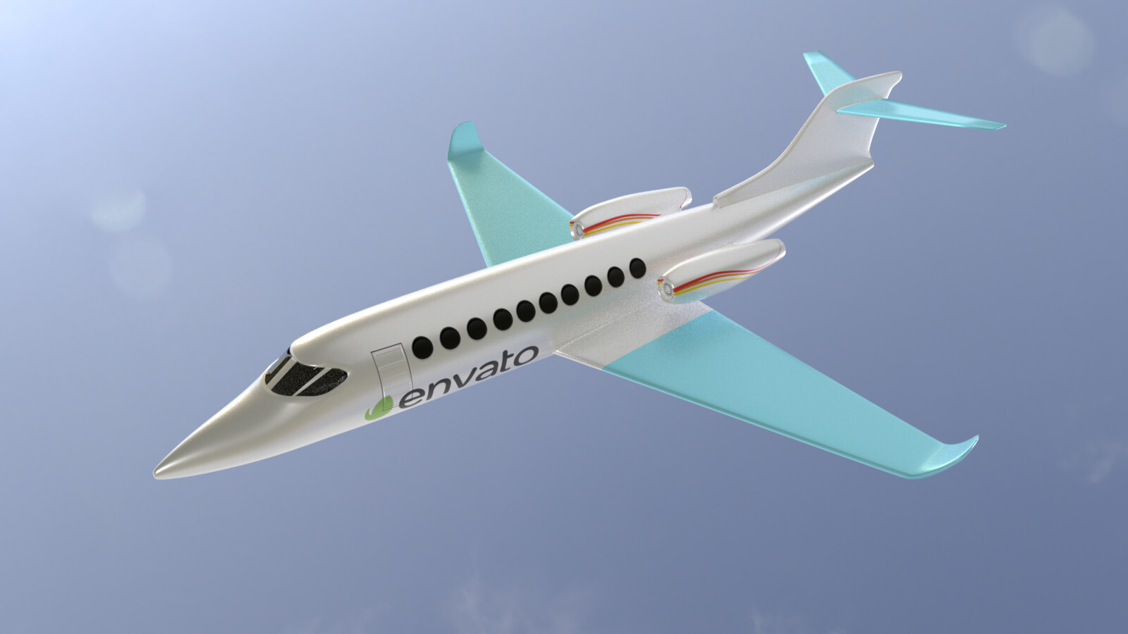 ها دى - business jet 3d model