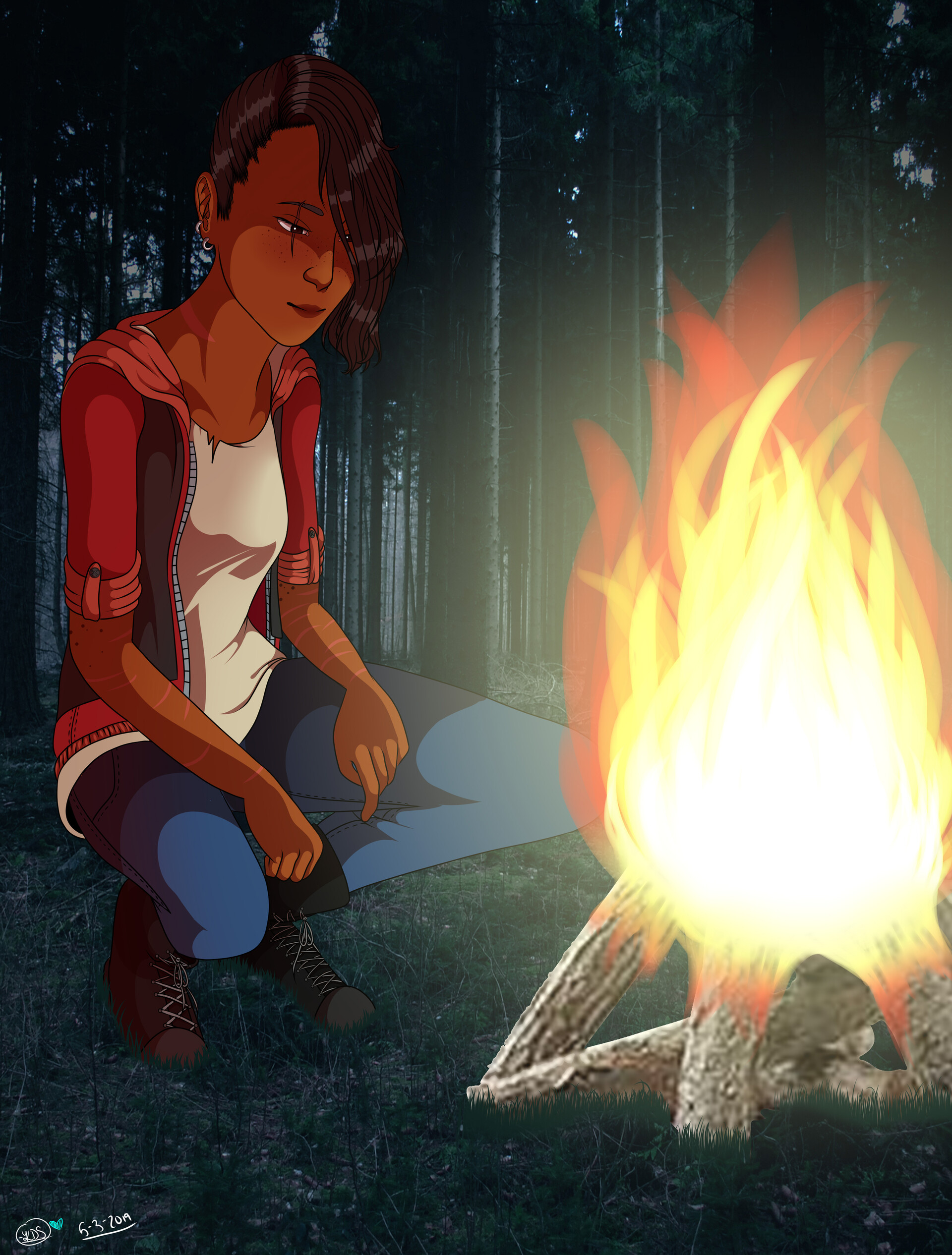 ArtStation - •|Cel Shading|• By the Fire