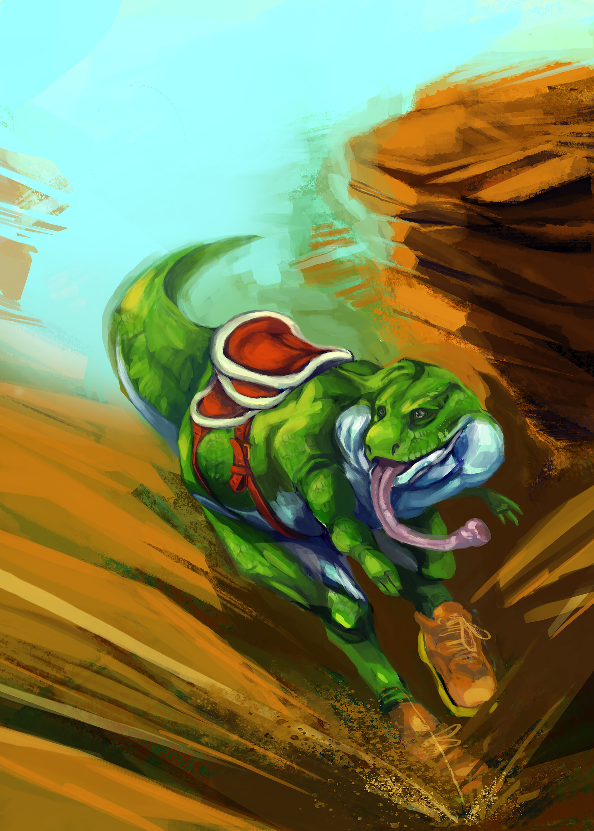 ArtStation - Yoshi Wears Timbs.