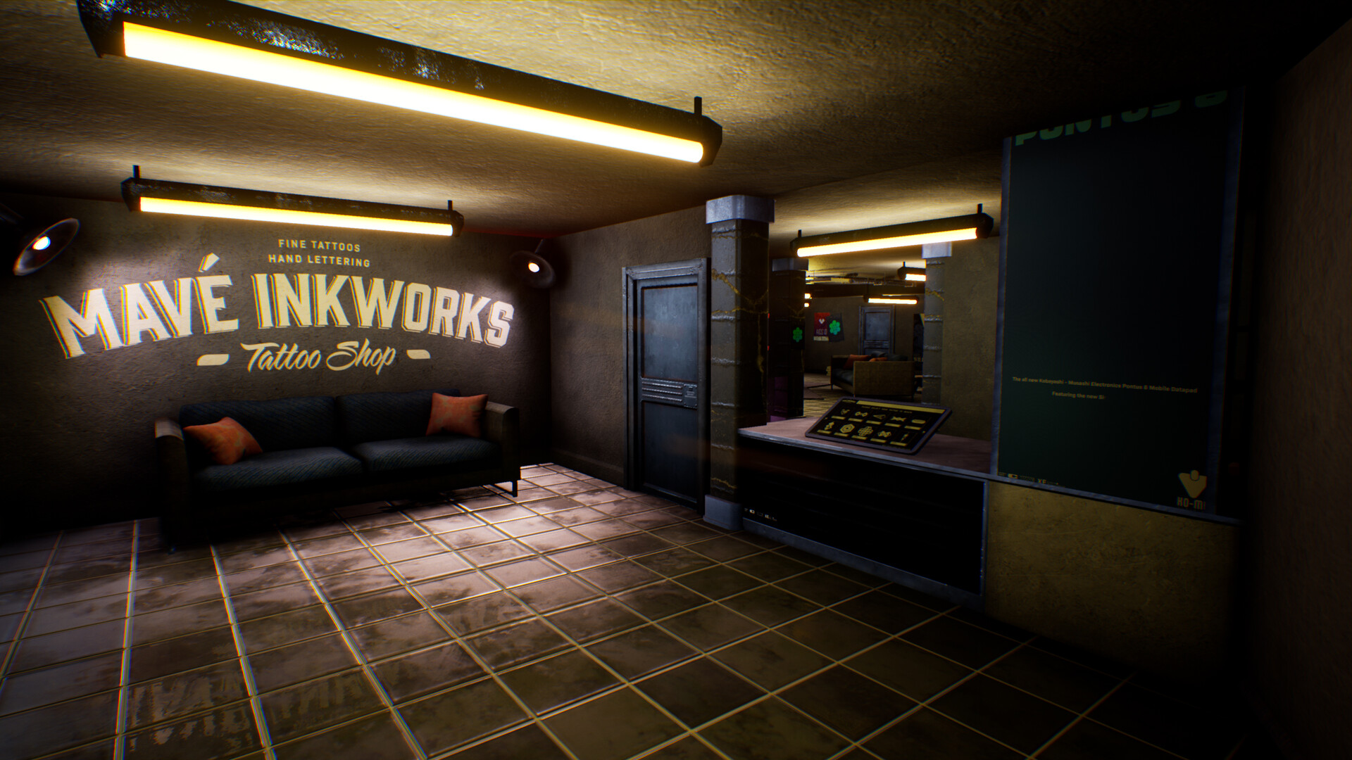 ArtStation - Cyberpunk Project, Upper Floor