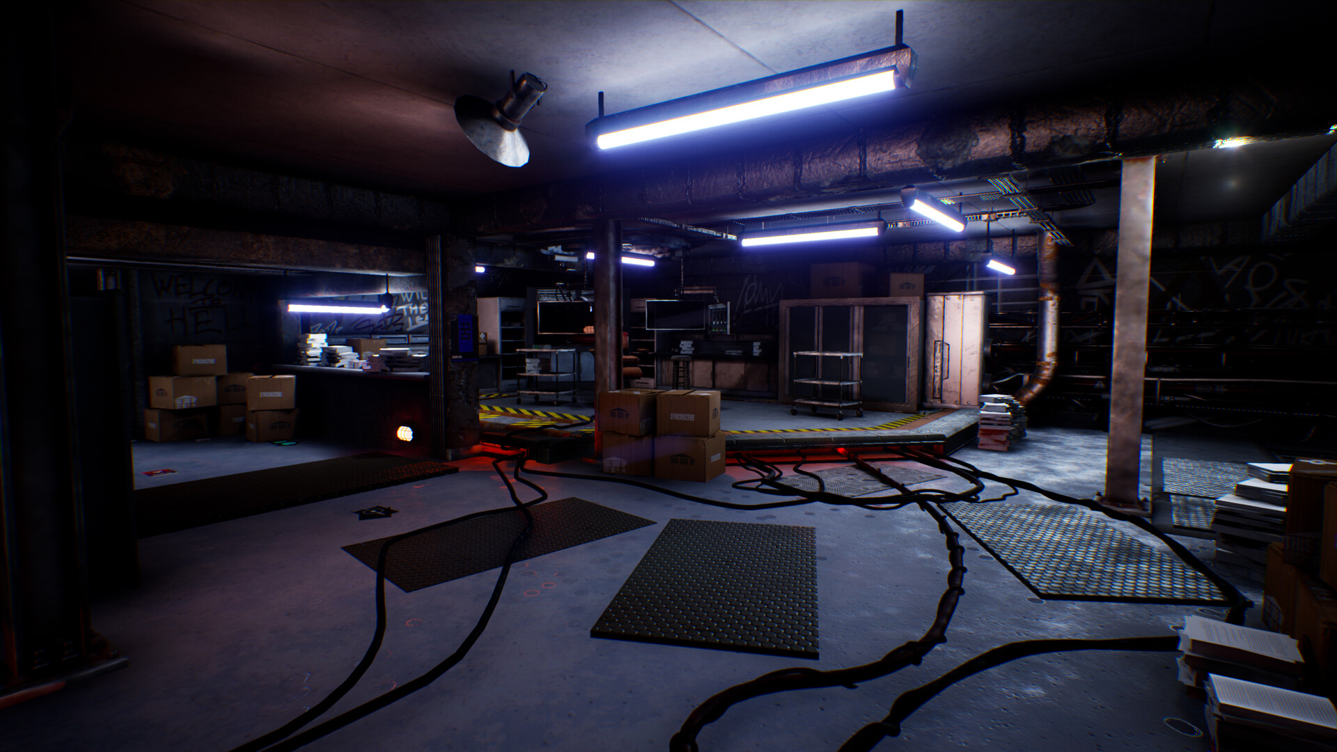 ArtStation - Cyberpunk Project, Basement.