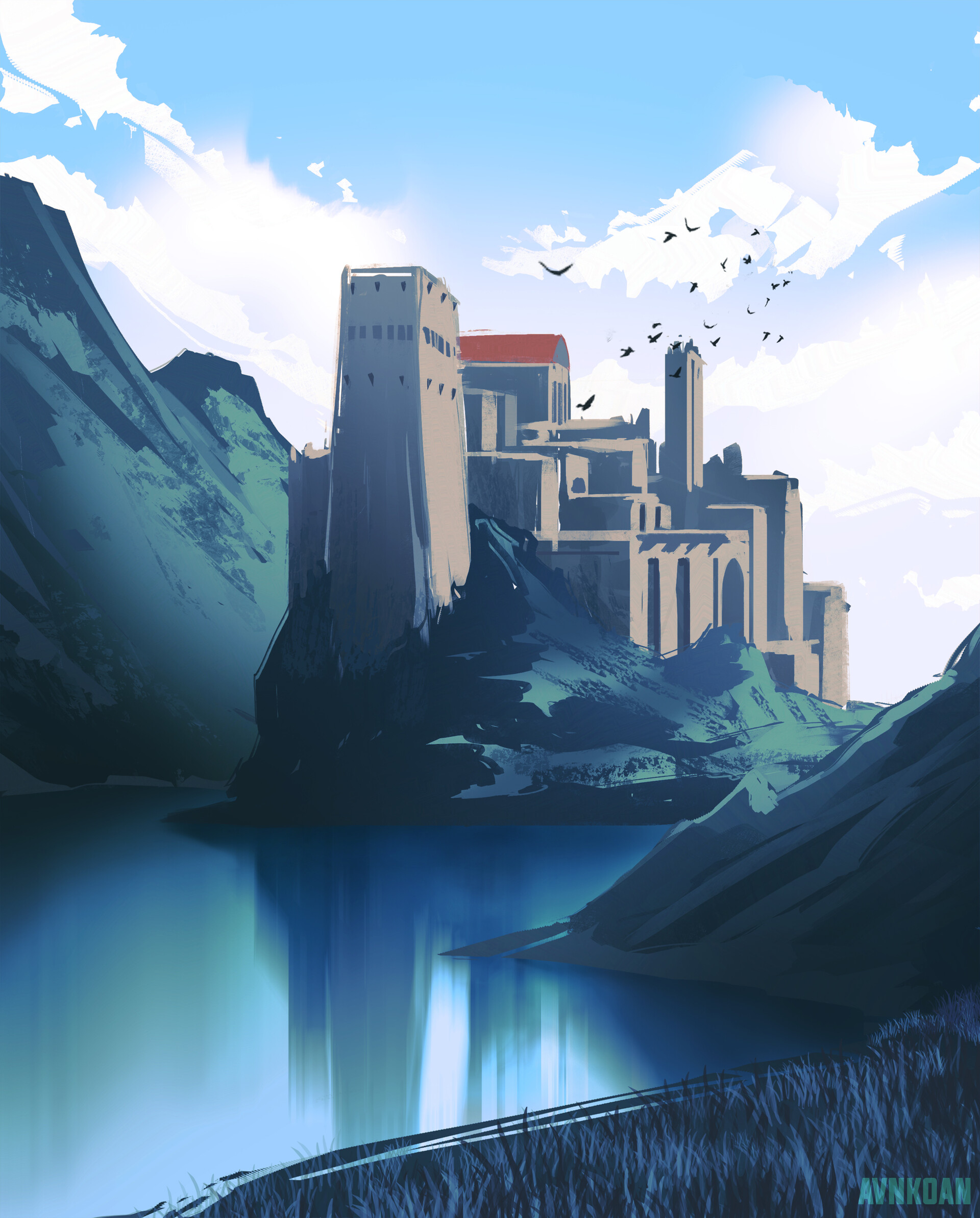 ArtStation - River Castle