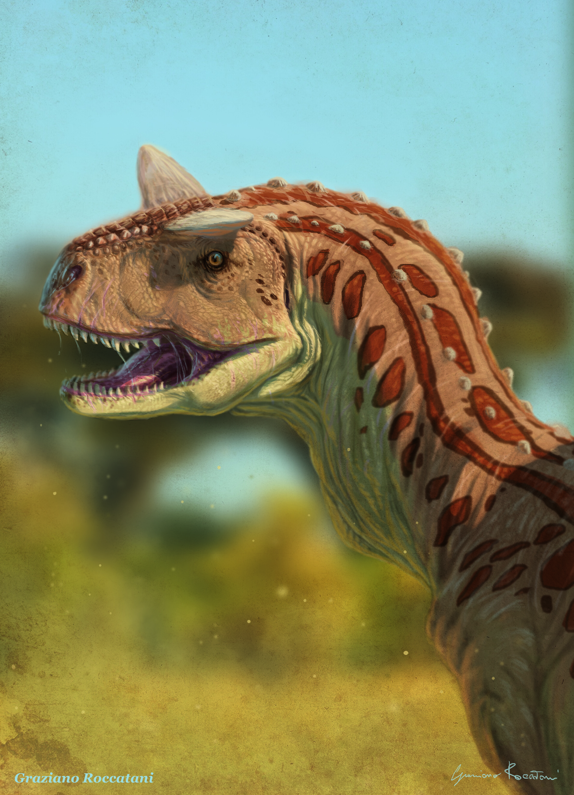 ArtStation - Carnotaurus Head reconstruction