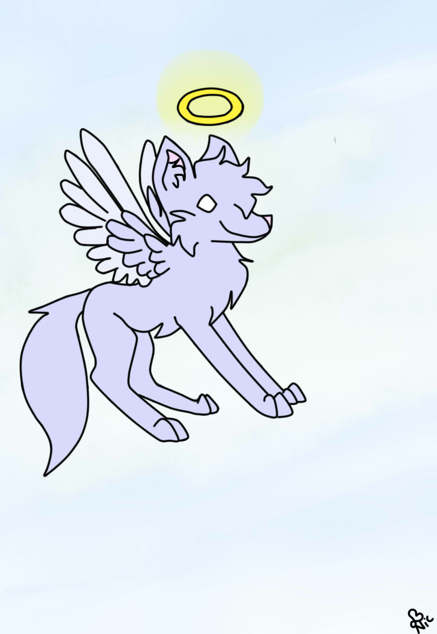 ArtStation - Angel wolf