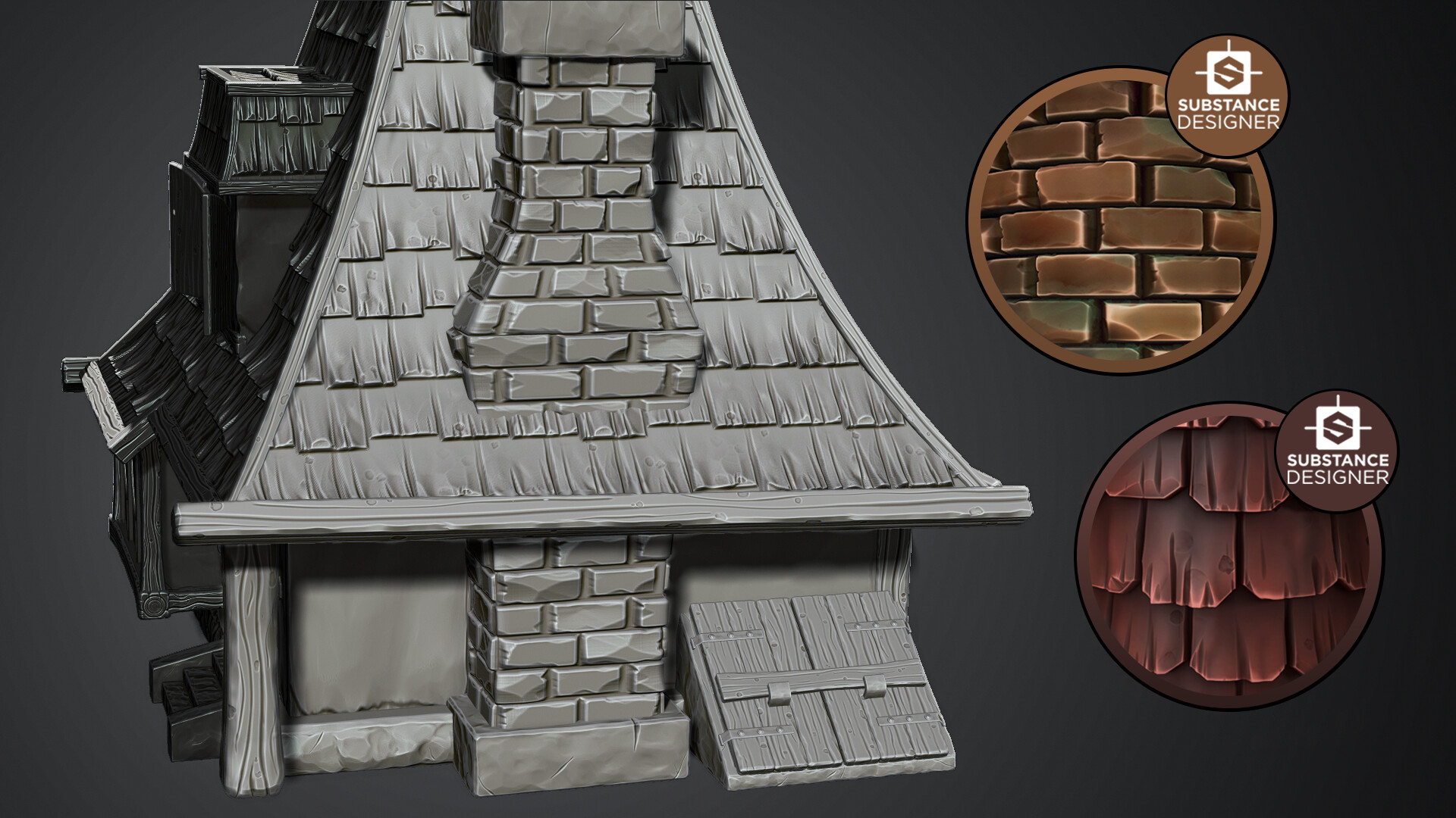 Patrick Metzler - Stylized Wood House Sculpt