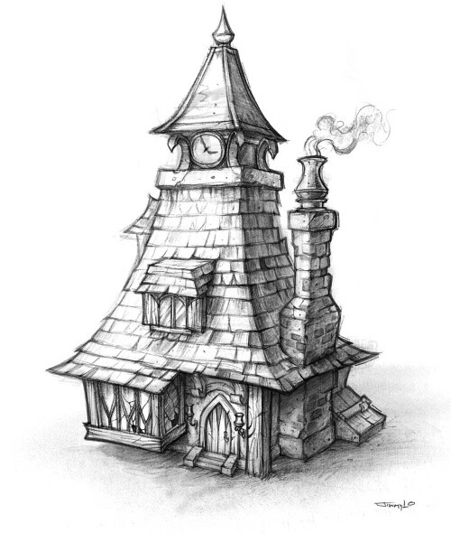 Patrick Metzler - Stylized Wood House Sculpt