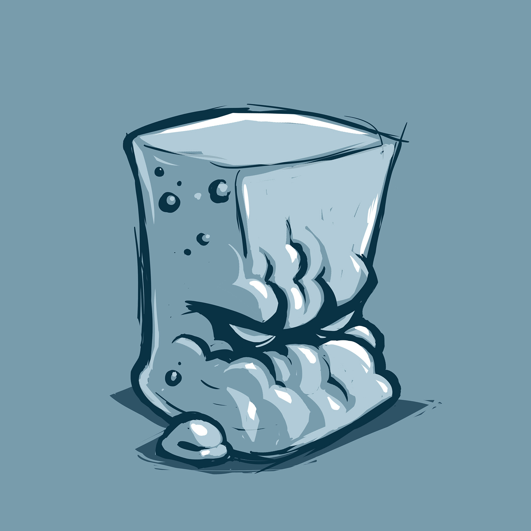 ArtStation - D & D - GELATINOUS CUBE / quick sketch