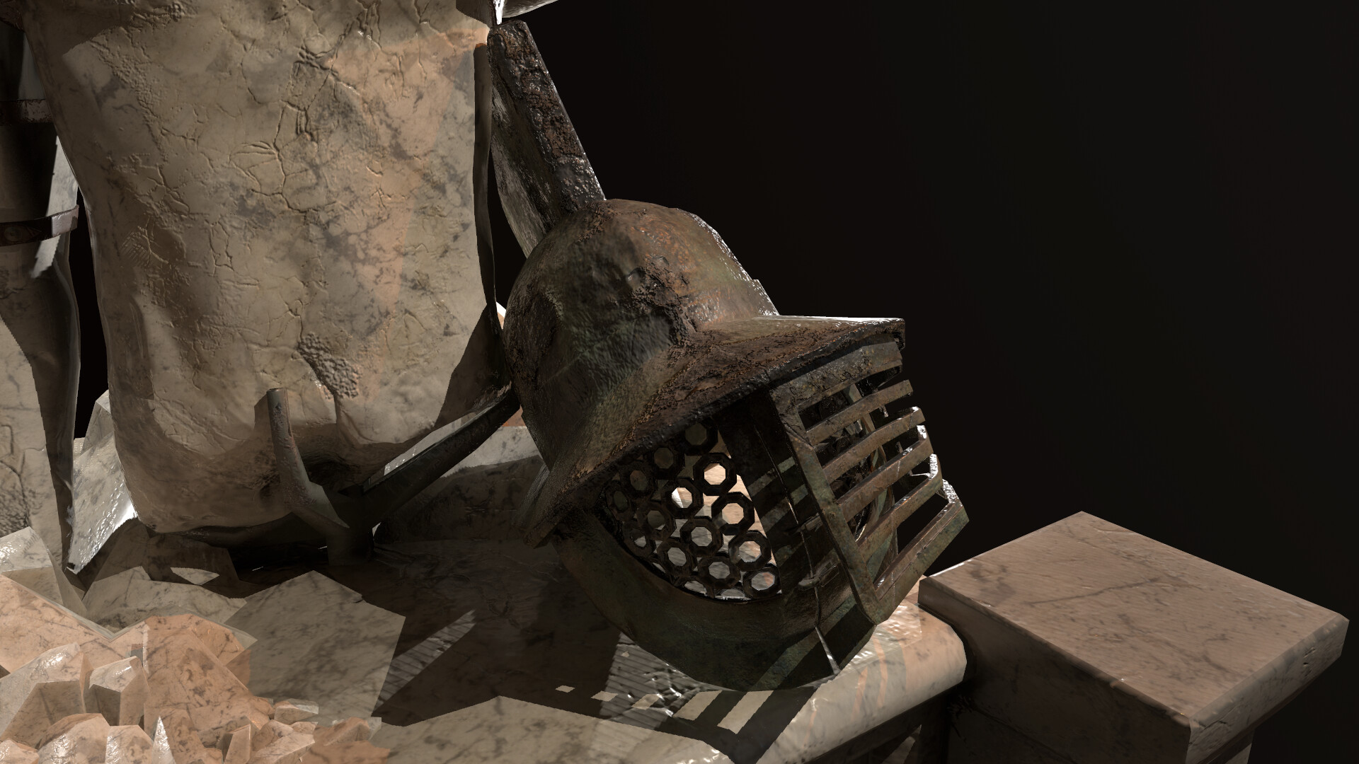 Luke Henry - Gladiator armour and sculpture portfolio piece