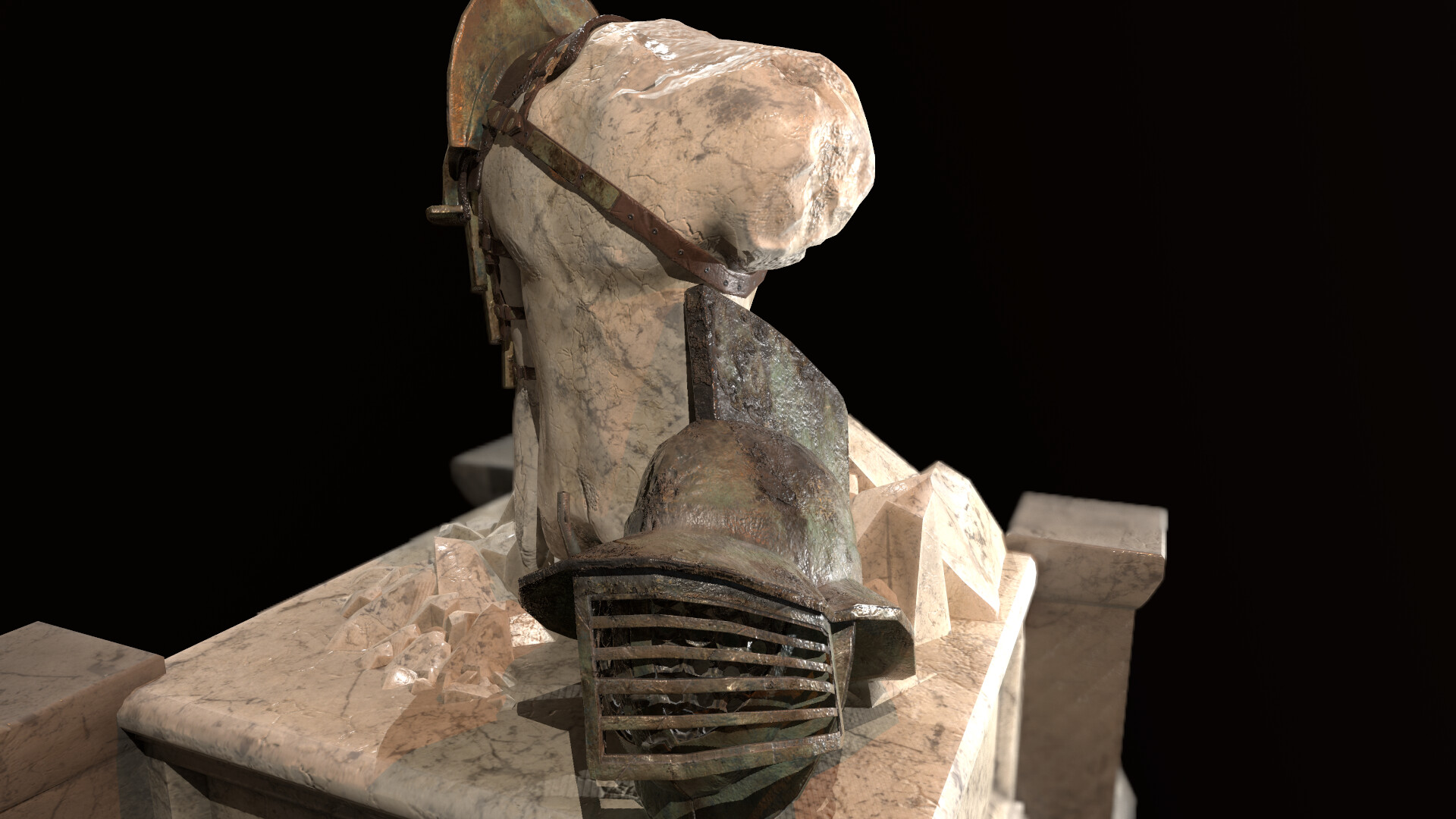 Luke Henry - Gladiator armour and sculpture portfolio piece