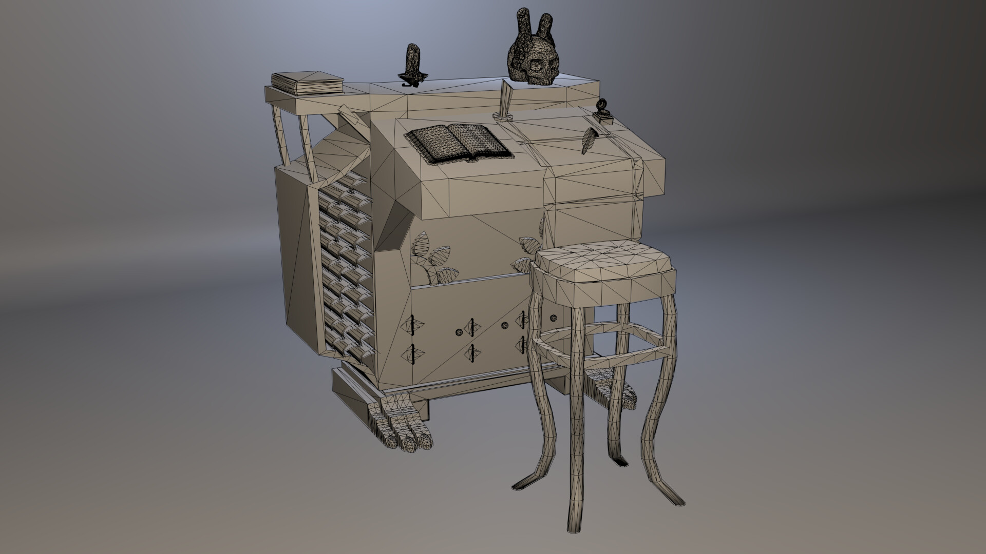 ArtStation - Fantasy Desk