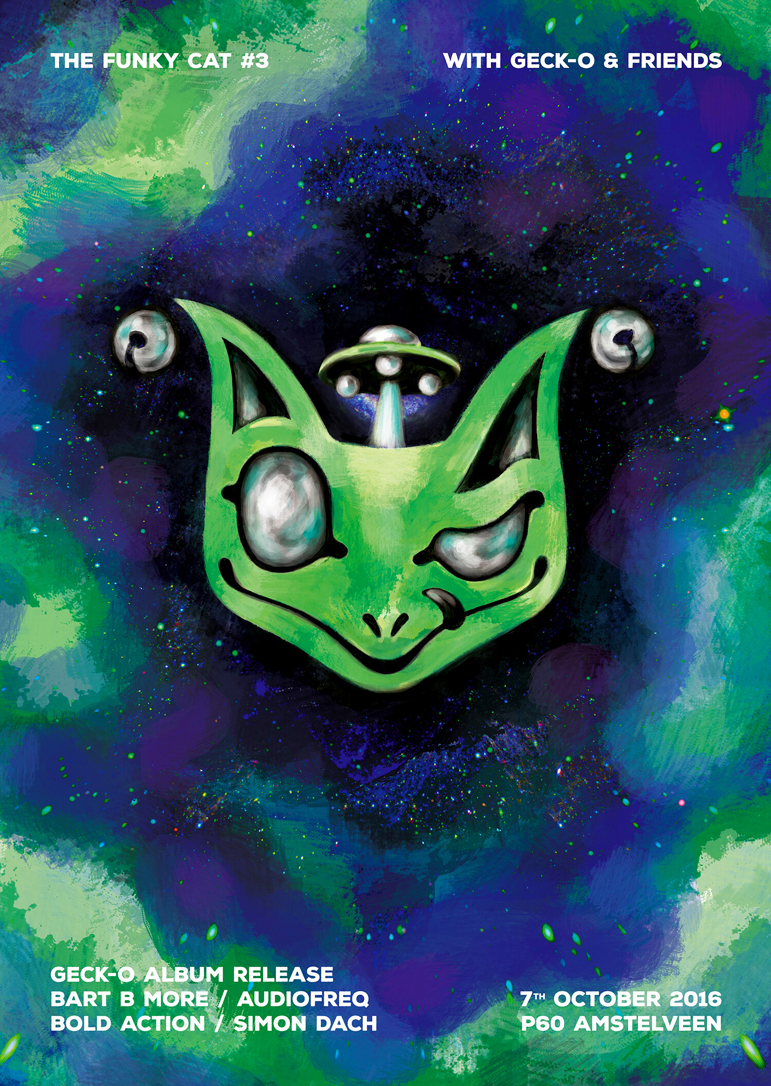 ArtStation - The Funky Cat poster design #3