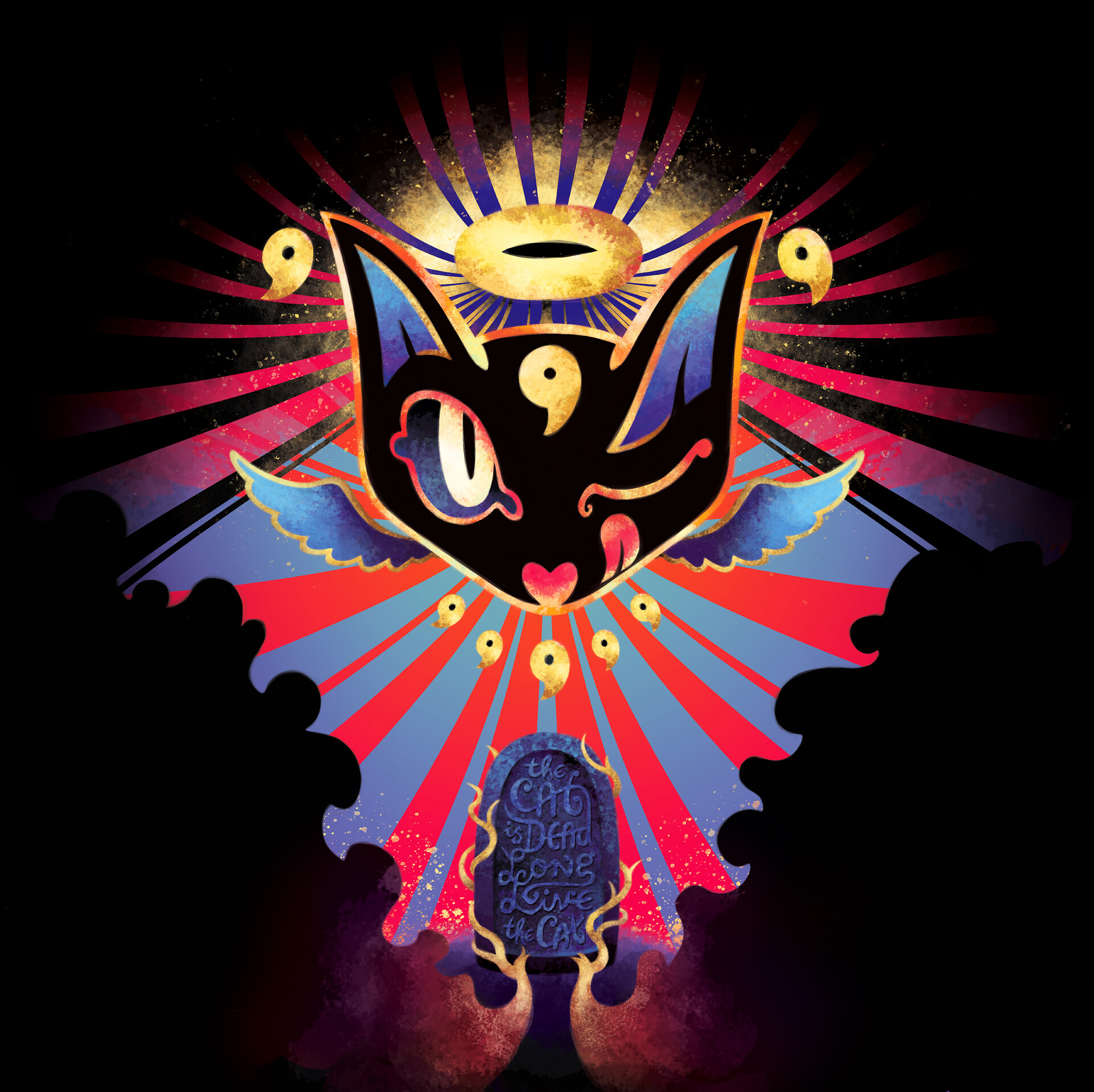 ArtStation - The Funky Cat poster design #9