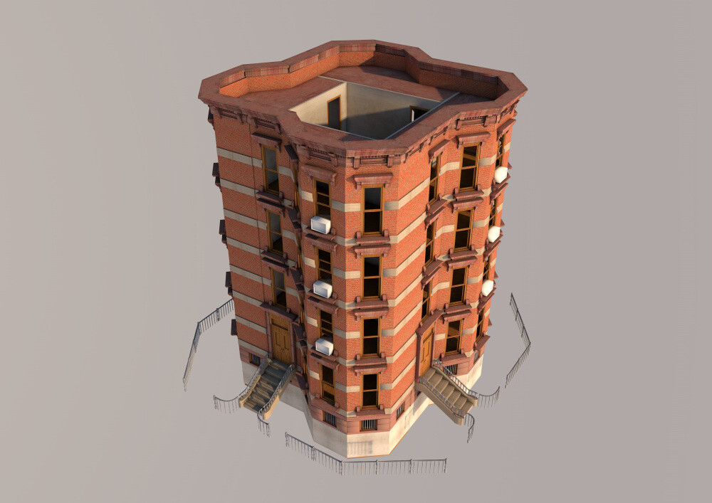 ArtStation - Brownstone Circled Block