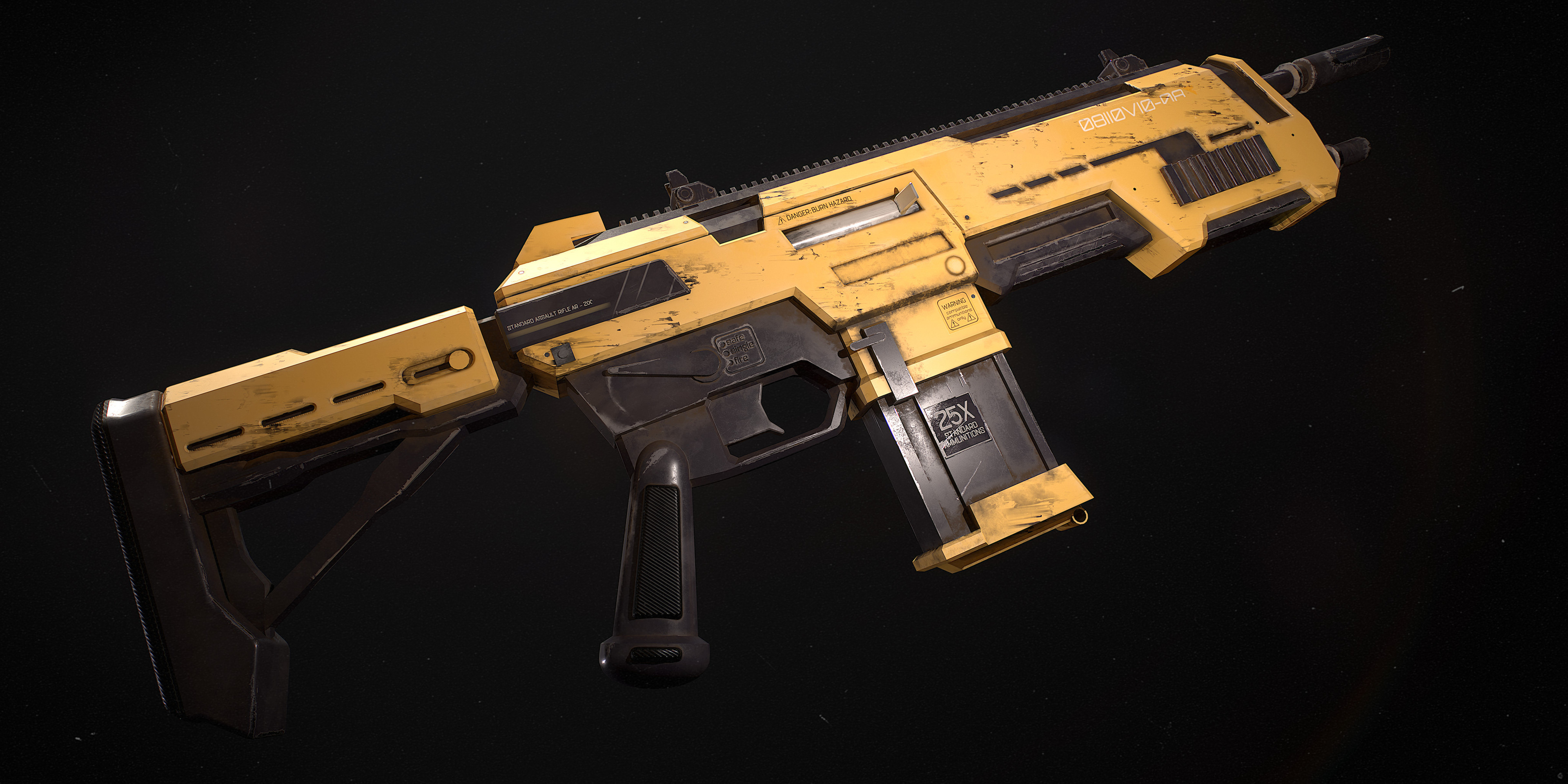 Andrea Riccardi - XCOM 2 Assault Rifle Fanart