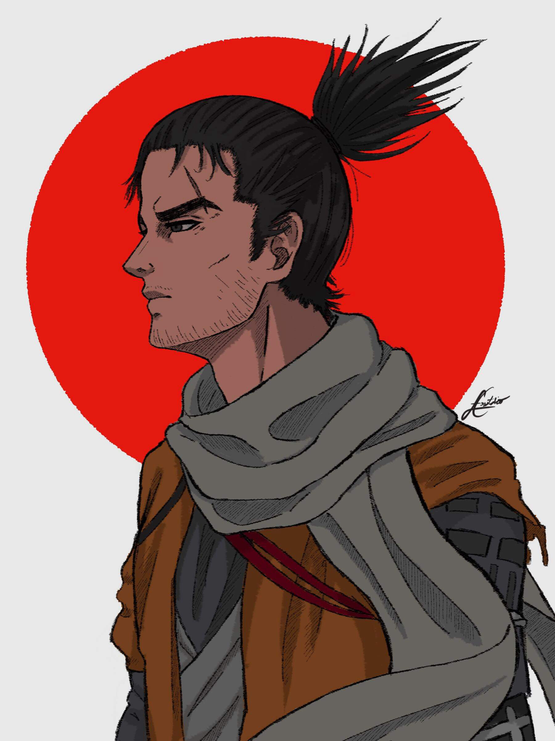 ArtStation - iPad Sketch: Sekiro