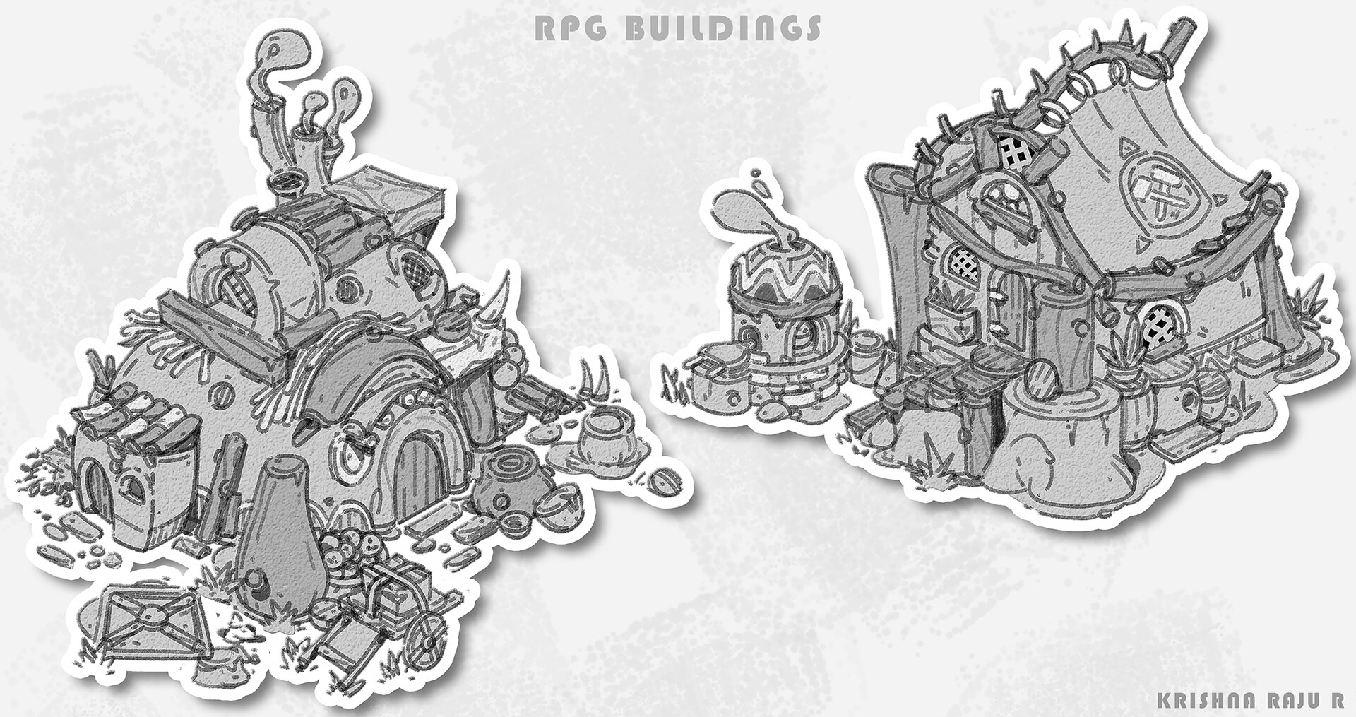 ArtStation - RPG BUILDINGS DESIGN EXERCISE 05