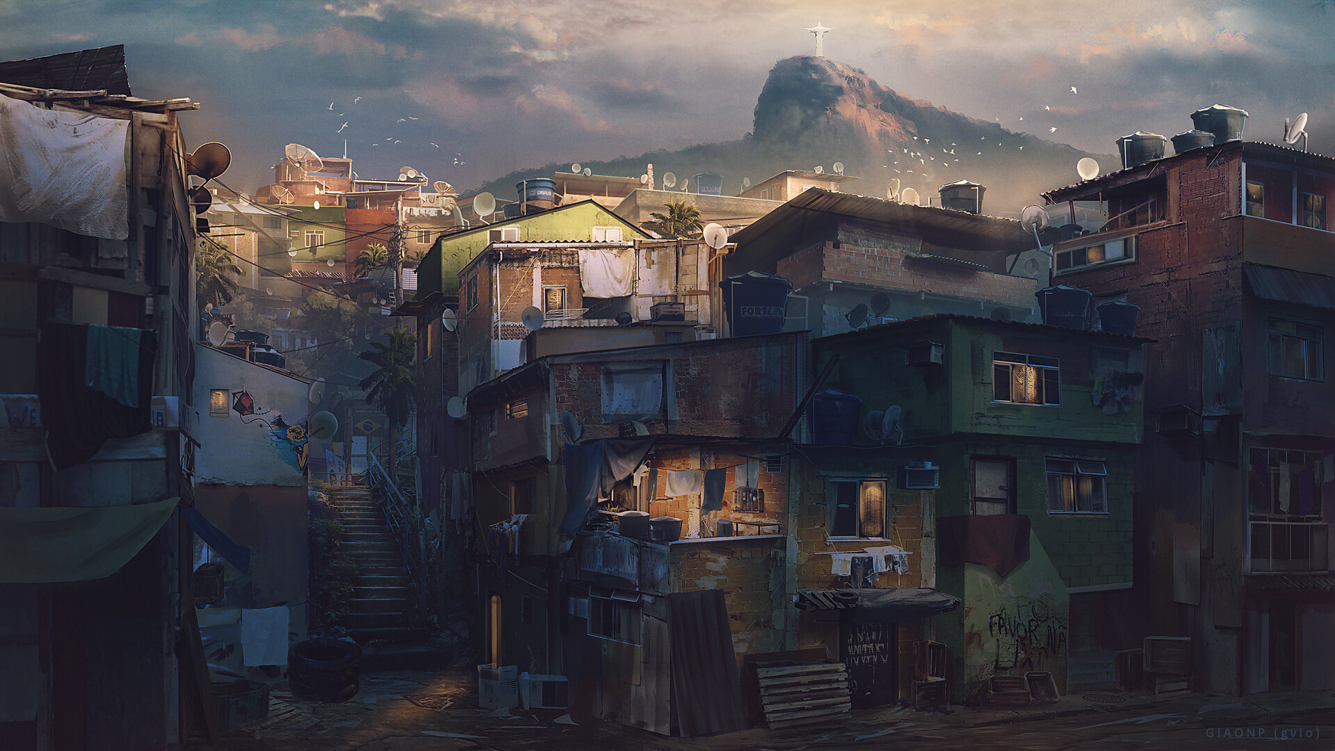 ArtStation - Favelas in Rio