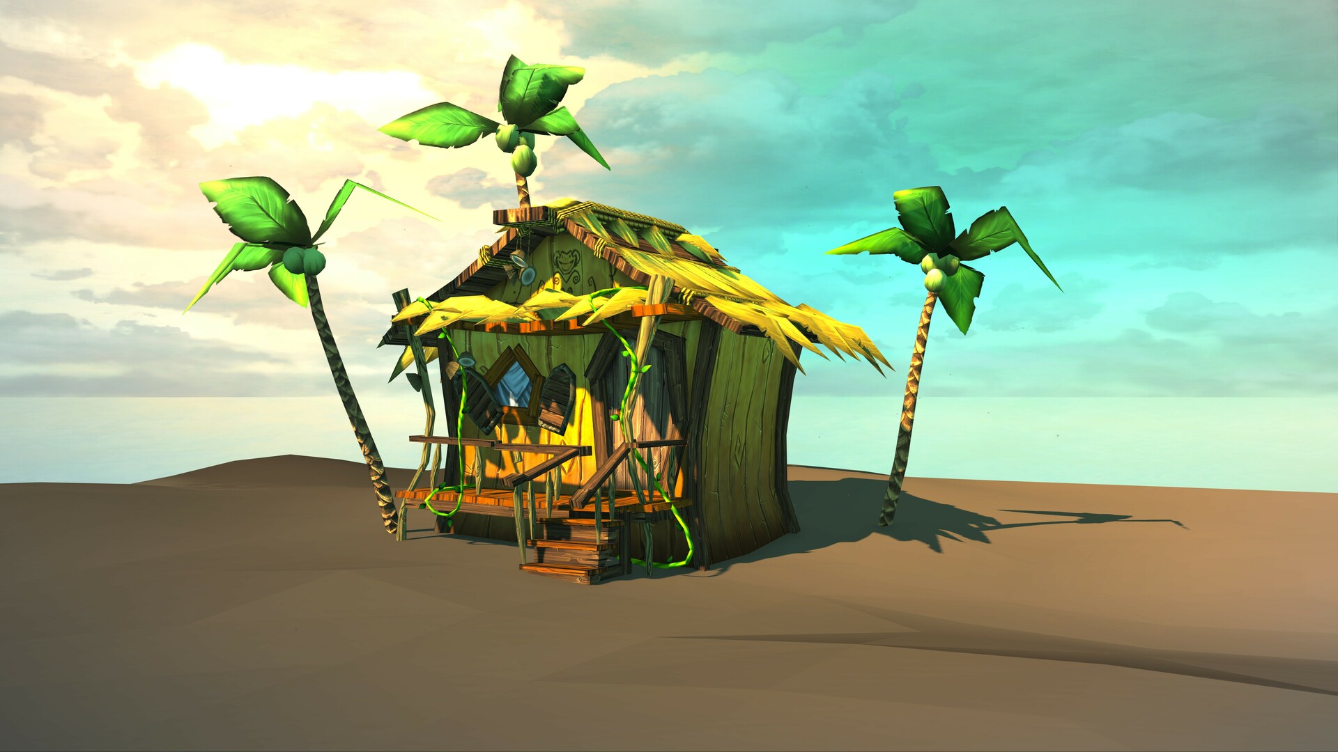 ArtStation - Beach Hut