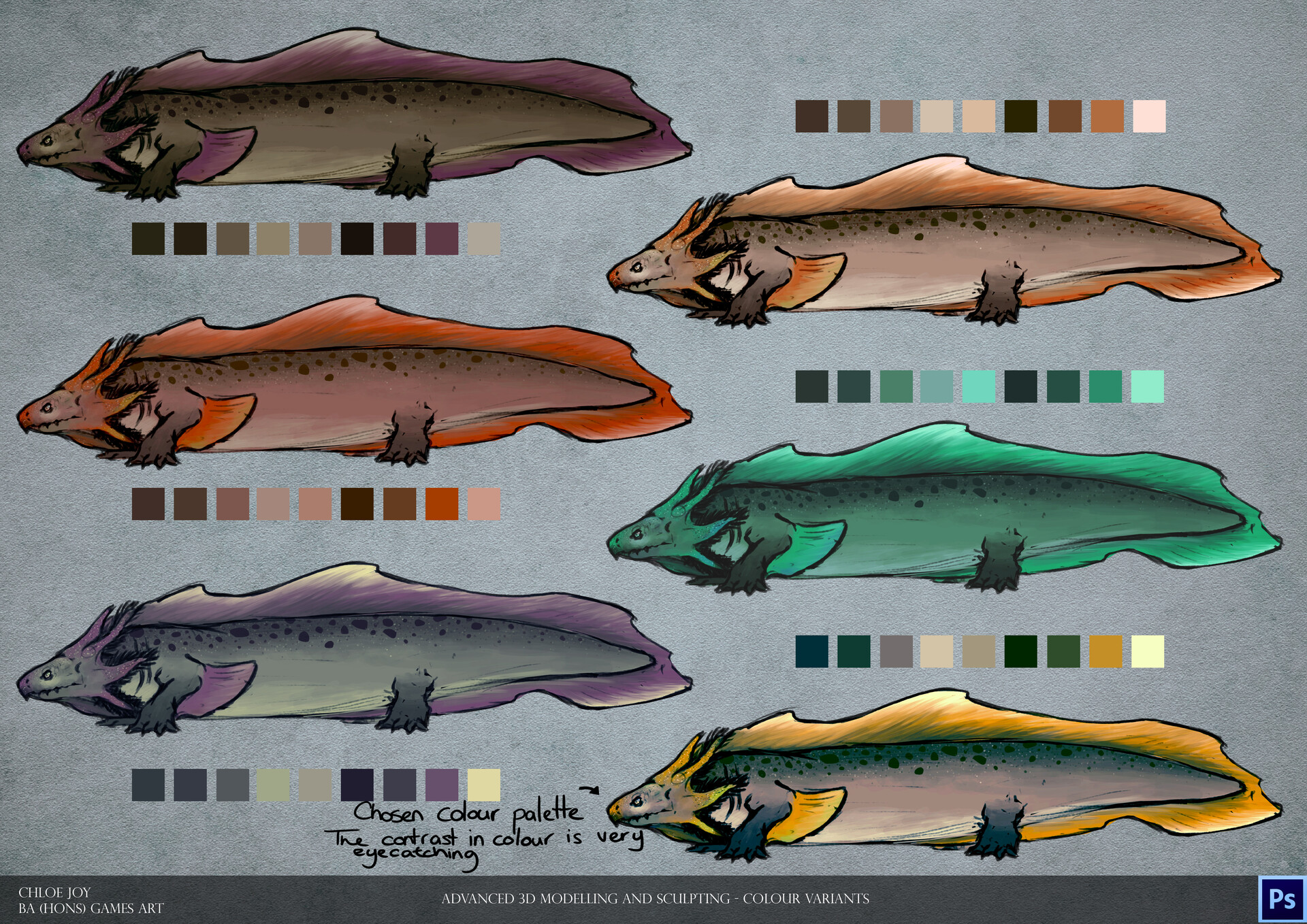 Chloe Joy - Titan of the Deep - Concepts & 3D Sculpt