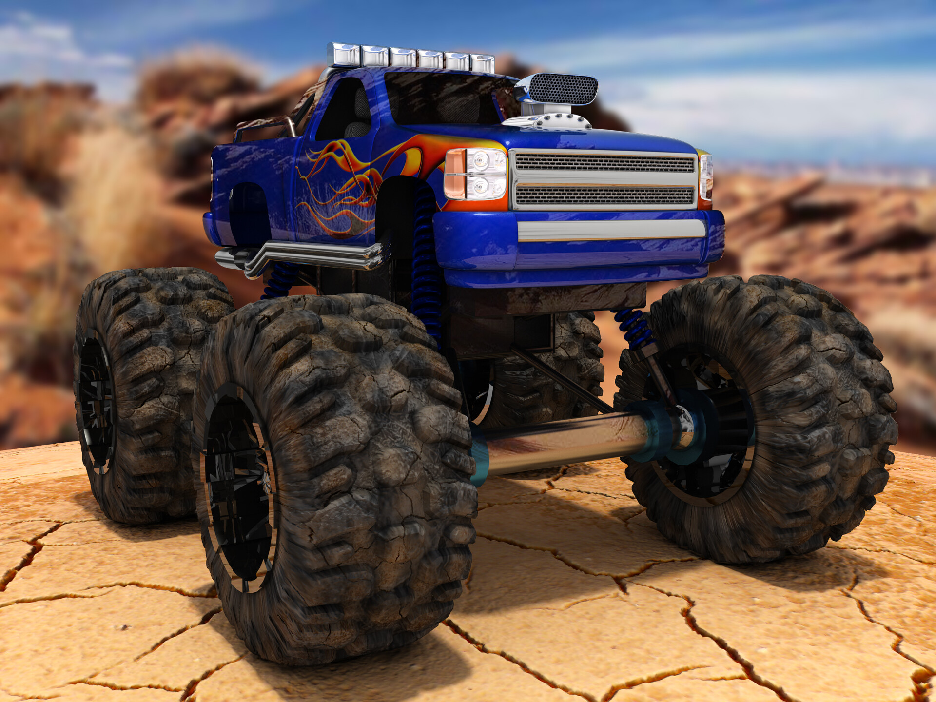 ArtStation - Game Monster Trucks