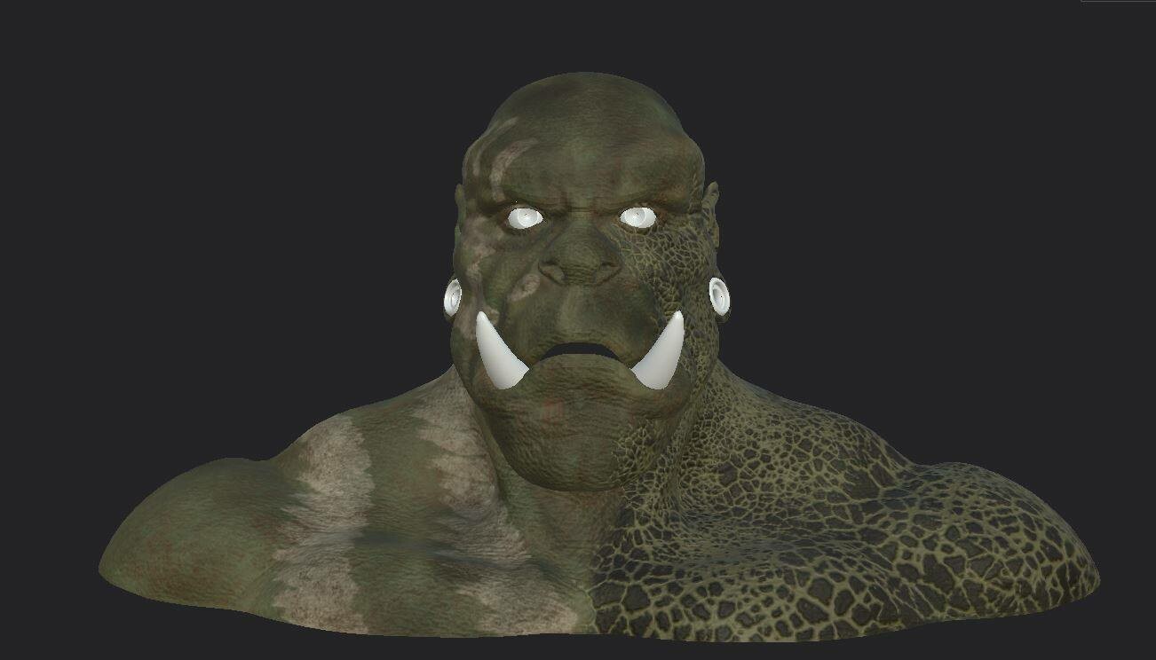 ArtStation - orc Texture and ritopology Model done by Jorge Lopez Quiños