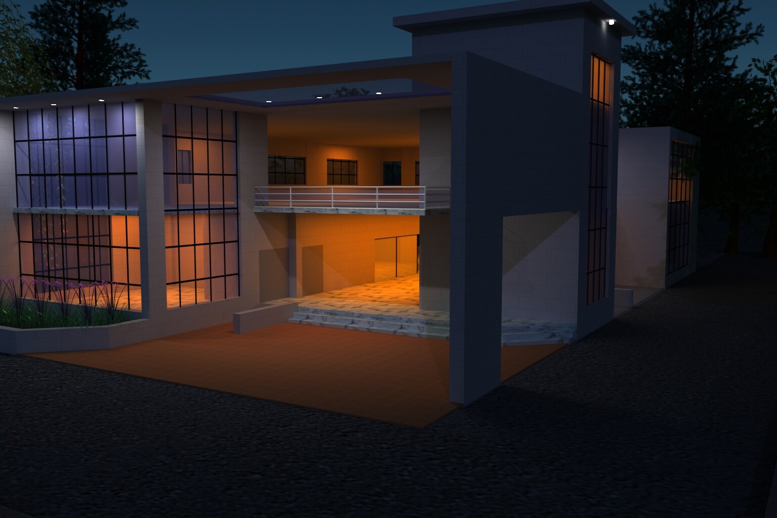 ArtStation - Night House Lighting