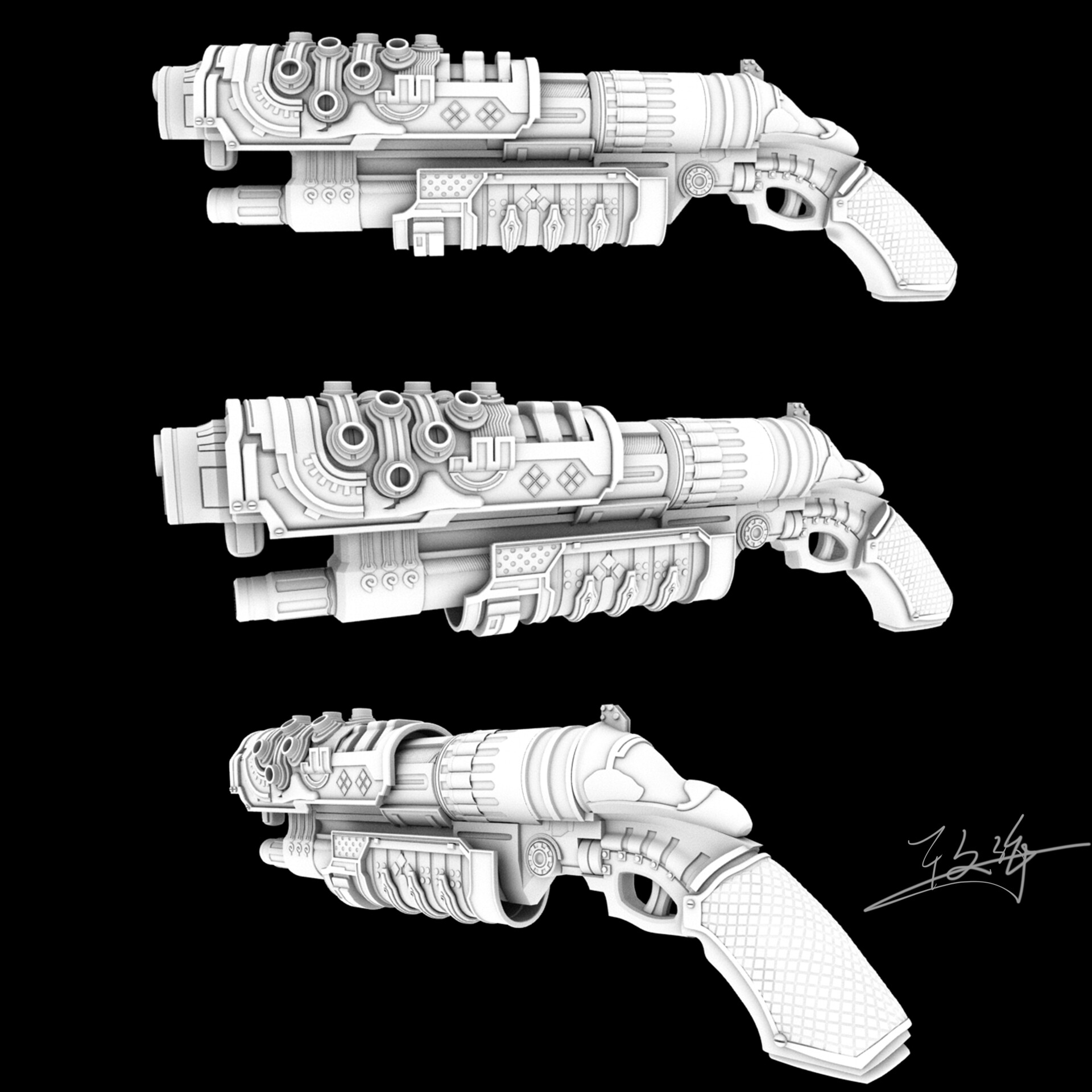 ArtStation - Gun_Finish