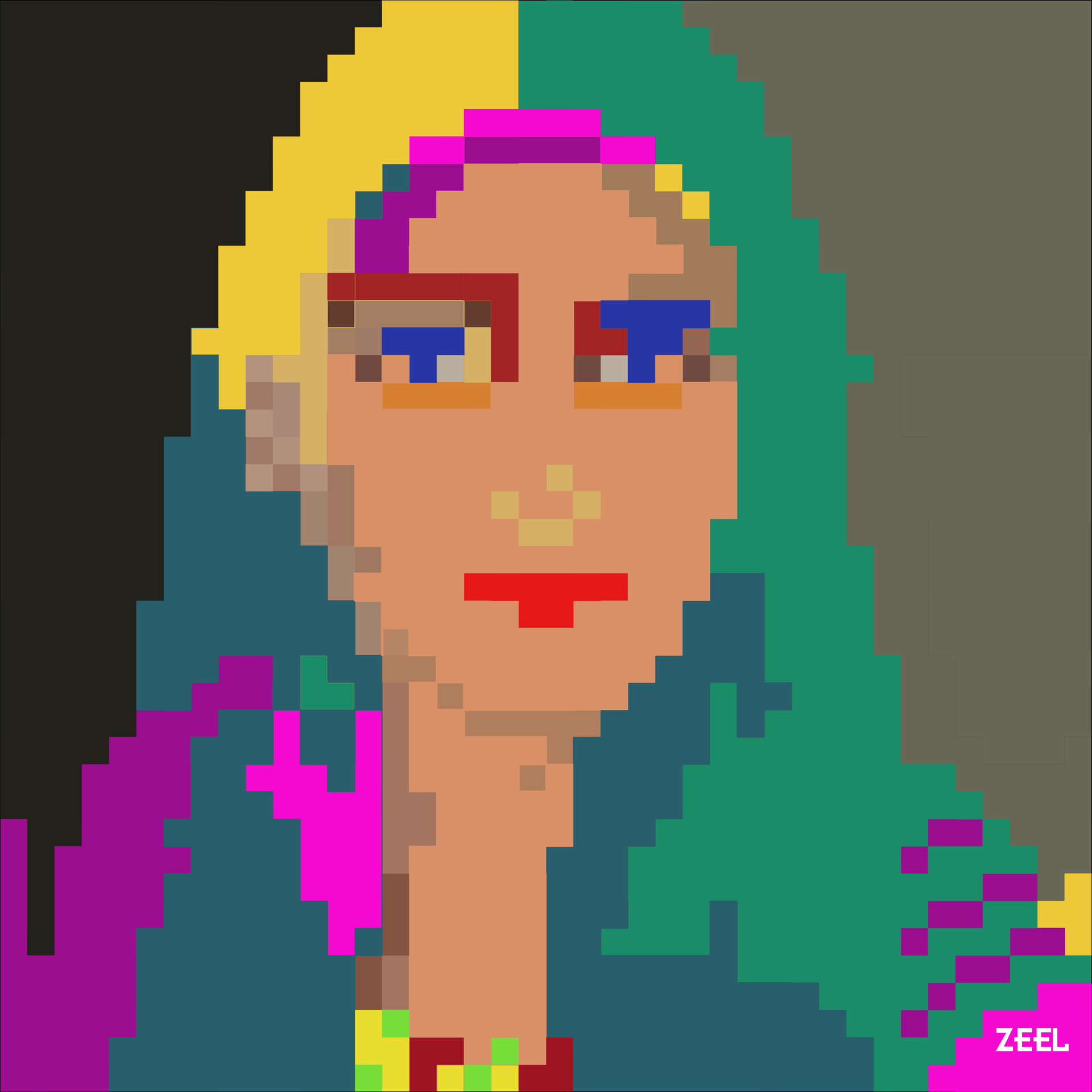 ArtStation - Self-portrait digital pop art