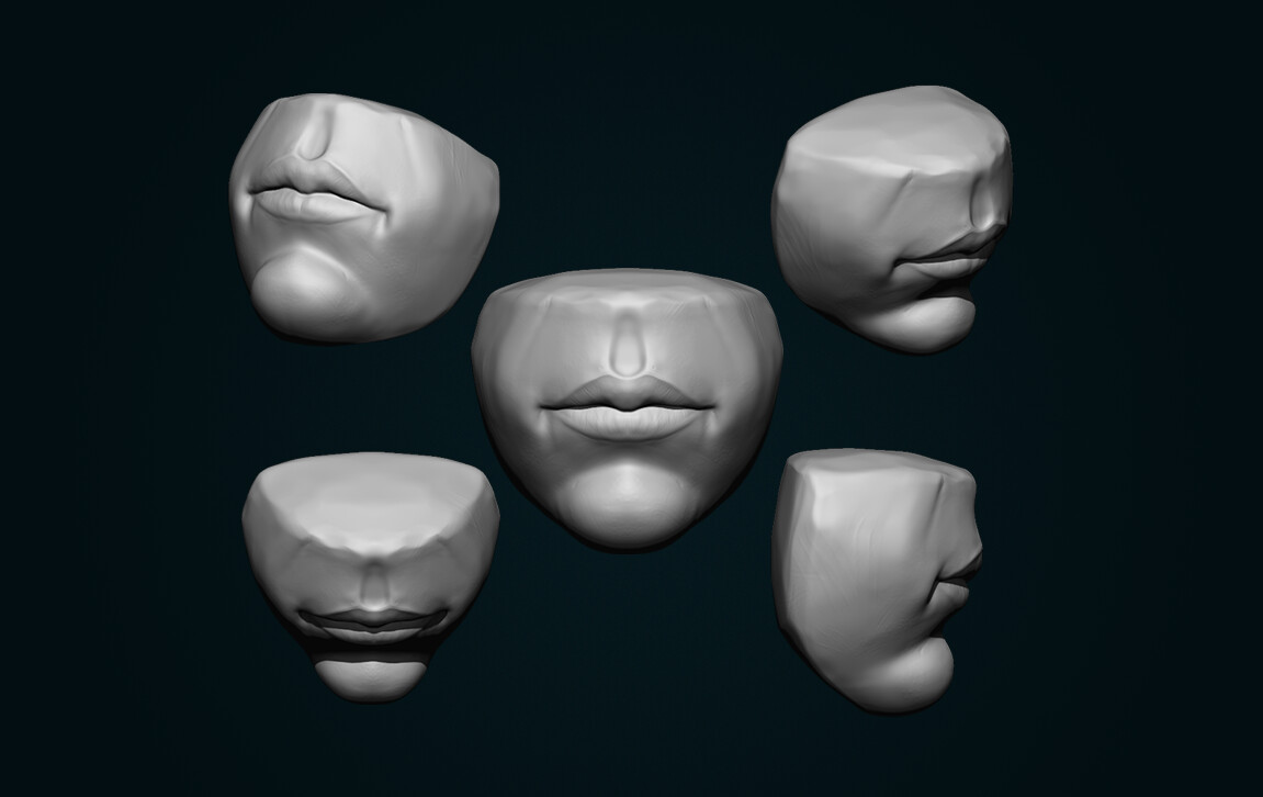 ArtStation - Quick Lips Studies 02