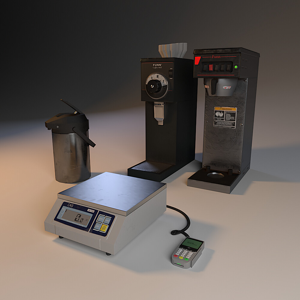 Justin Shelley - Coffee Shop Props set 1