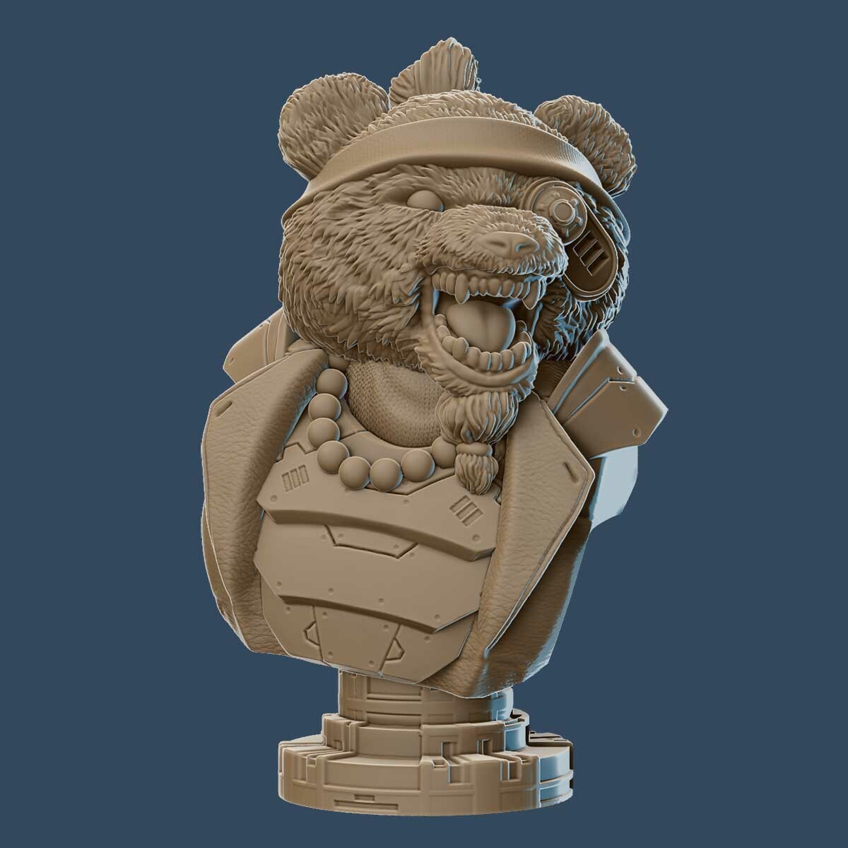 ArtStation - Cyber Panda Bust