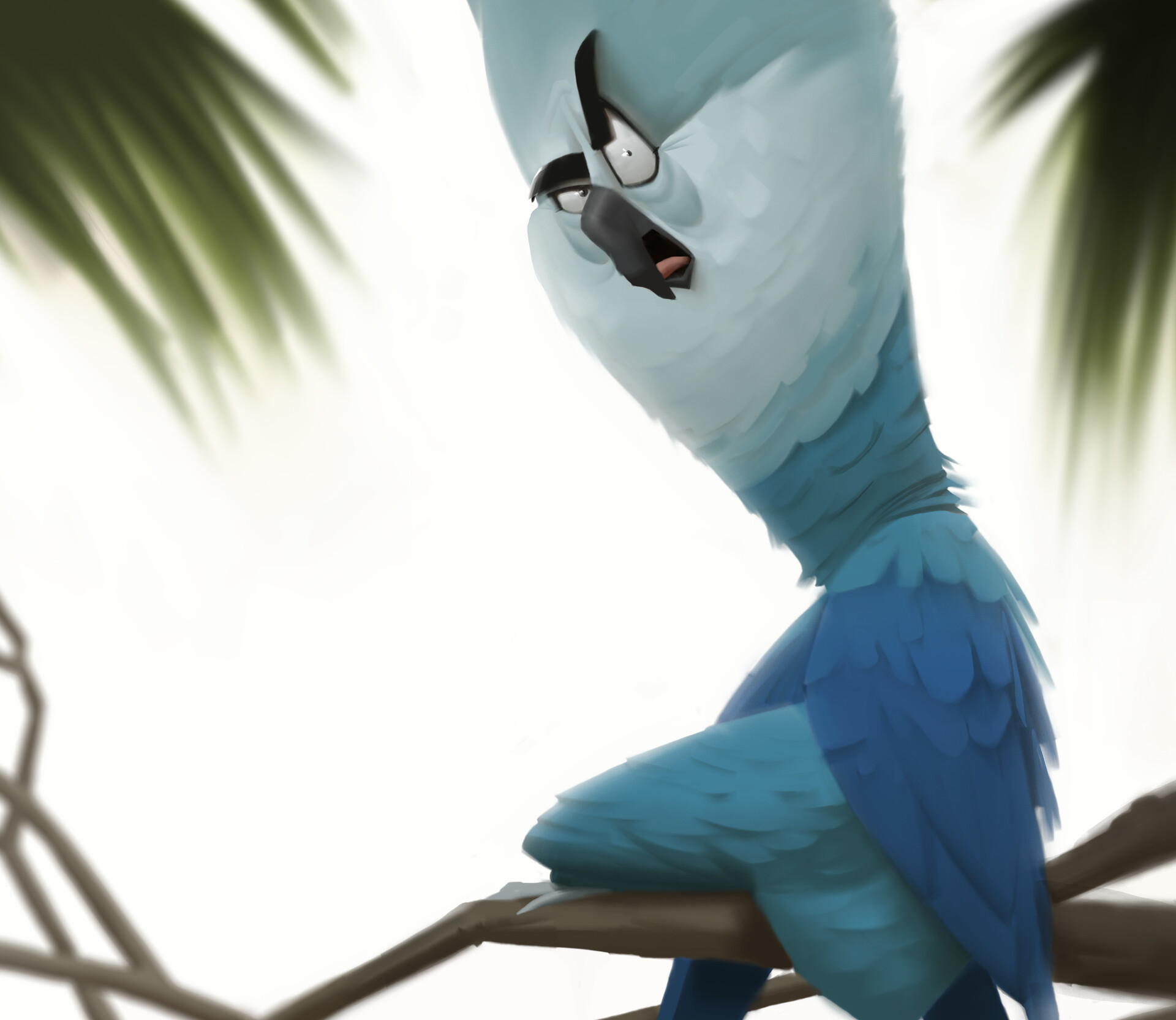ArtStation - Spix macaw