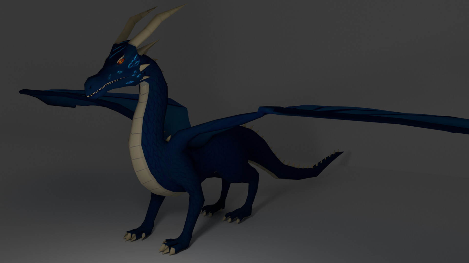 ArtStation - Blender practice- 3D dragon