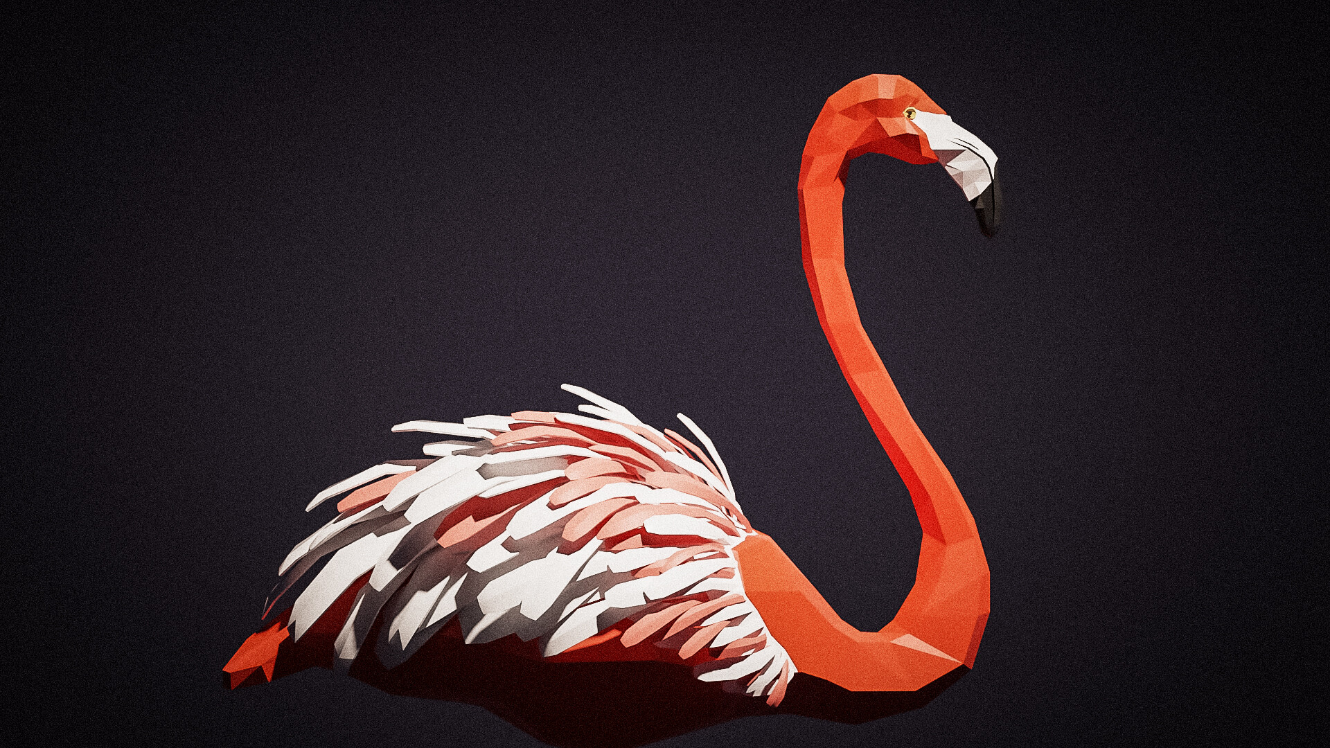 ArtStation - Low Poly Flamingo & Mermaid