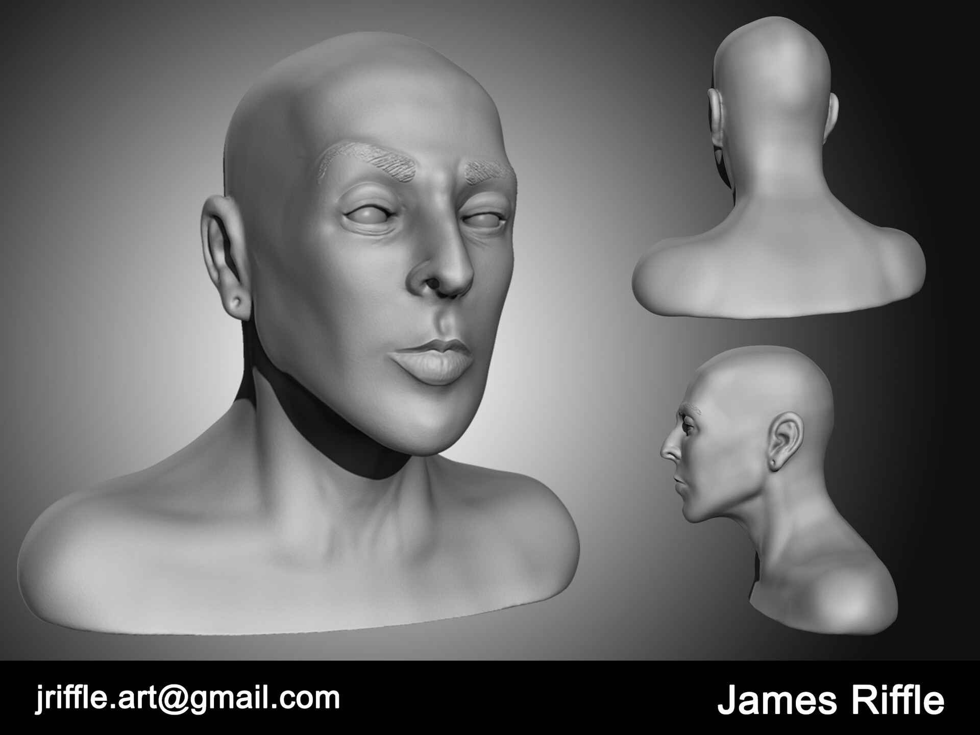 ArtStation - Sculpted Bust of Travis Barker