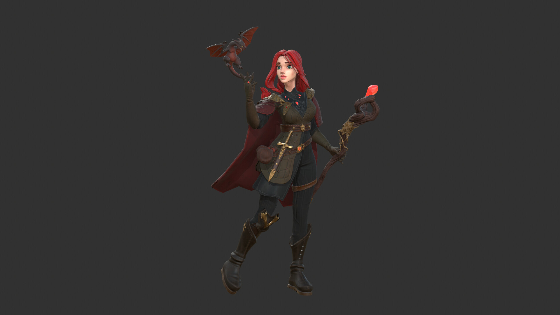 ArtStation - Magician and dragon