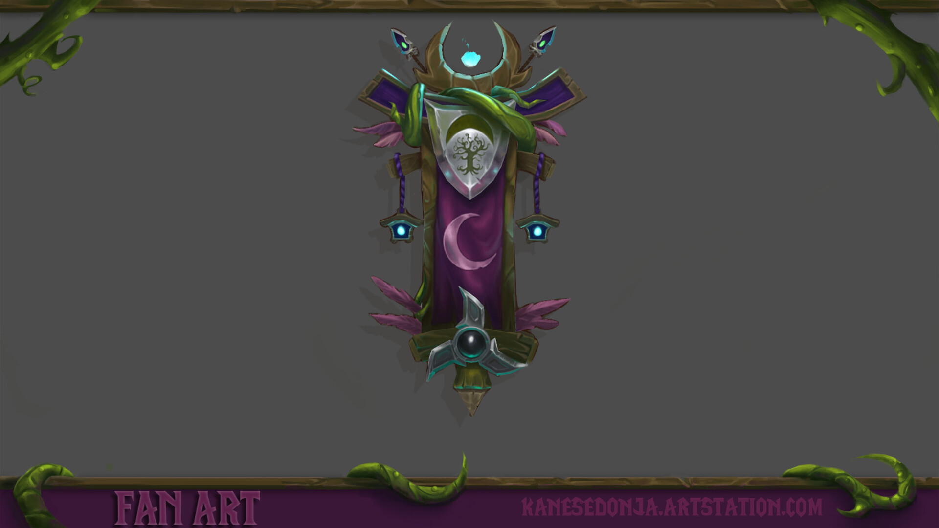 Kane Sedonja - Night Elf Banner - Heroes Of The Storm