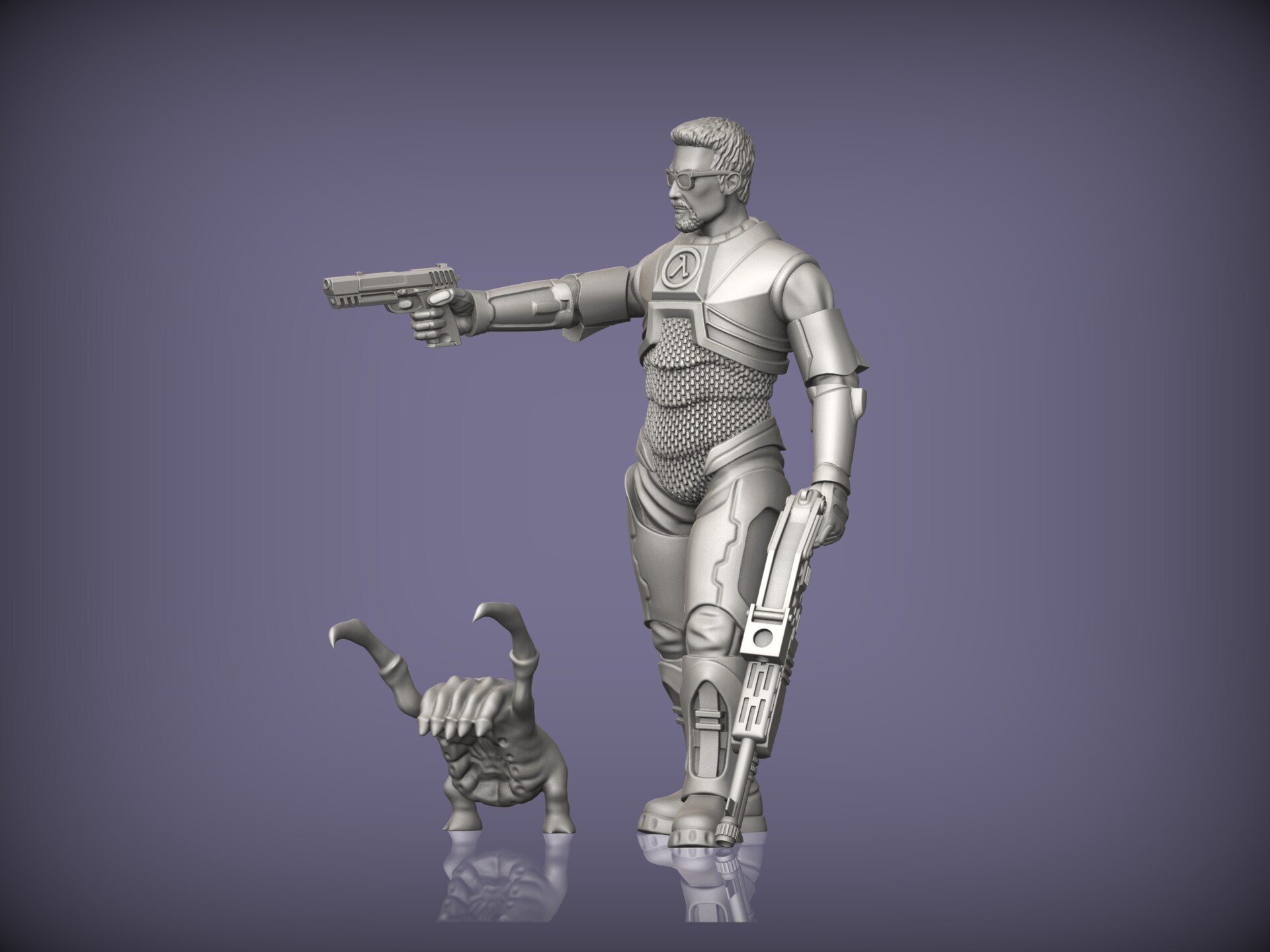 ArtStation - Gordon Freeman (Half life2)