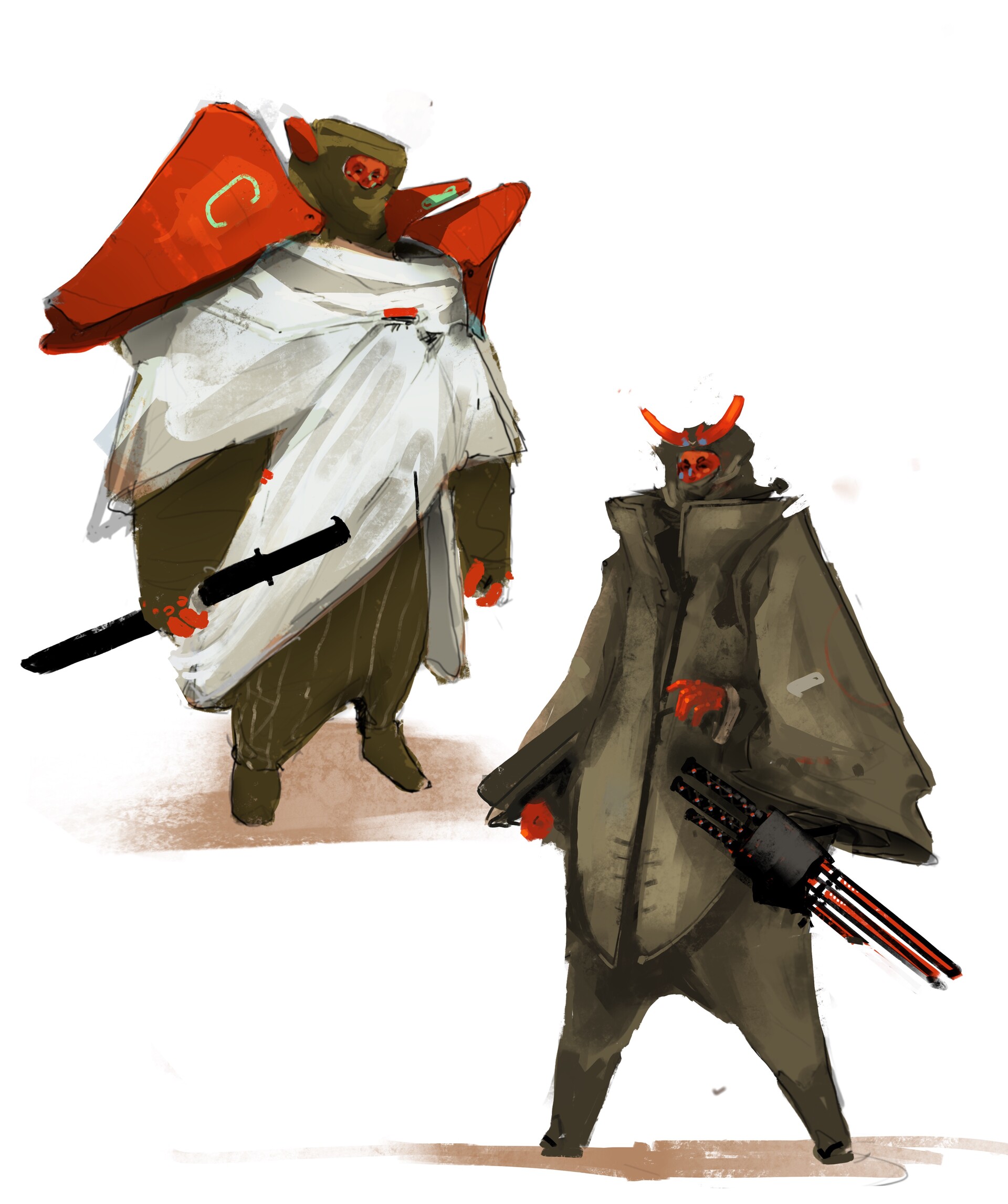 ArtStation - Samurai designs