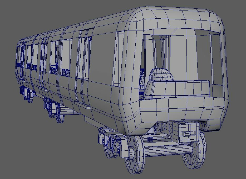 ArtStation - Finished Subway Cart