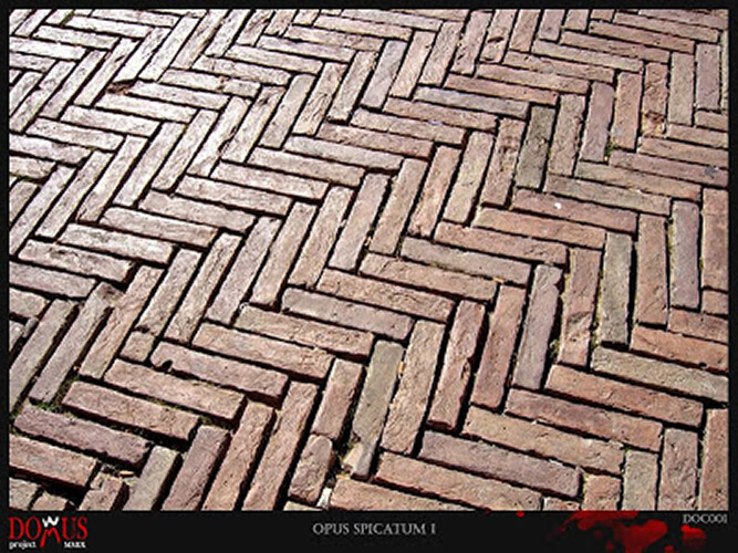 Cristian Maillet - Ancient Rome - Opus Spicatum (Fishbone) Floor
