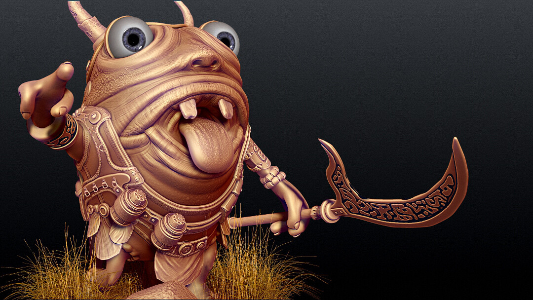 ArtStation - frog warrior