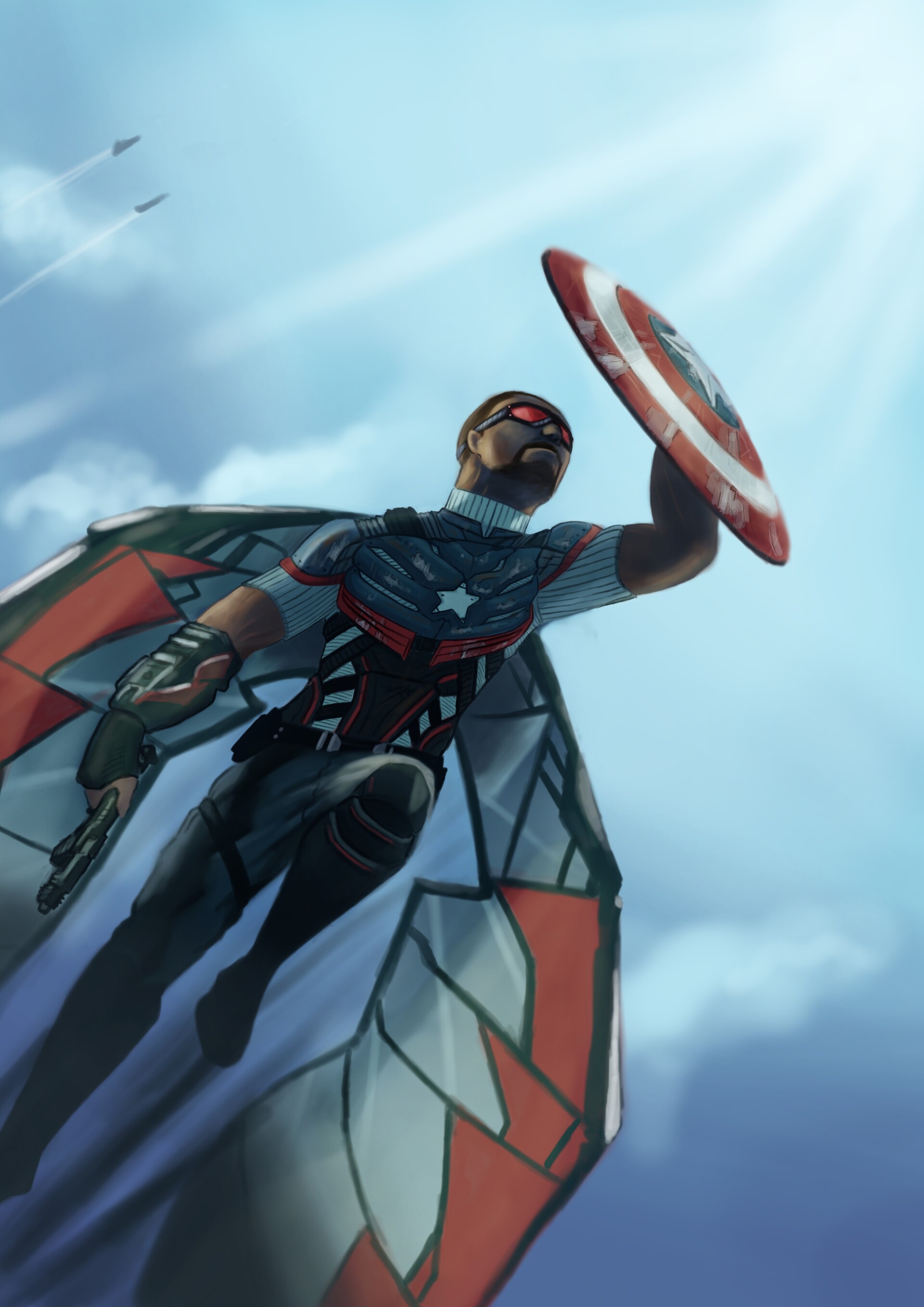 Captain America 2 Falcon Concept Art
