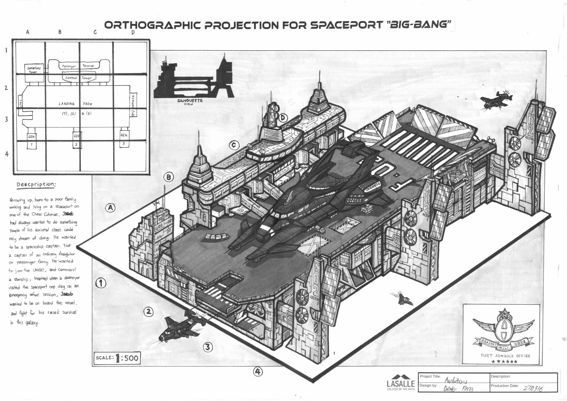 ArtStation - Spaceport "Big-Bang" Orthographic Design