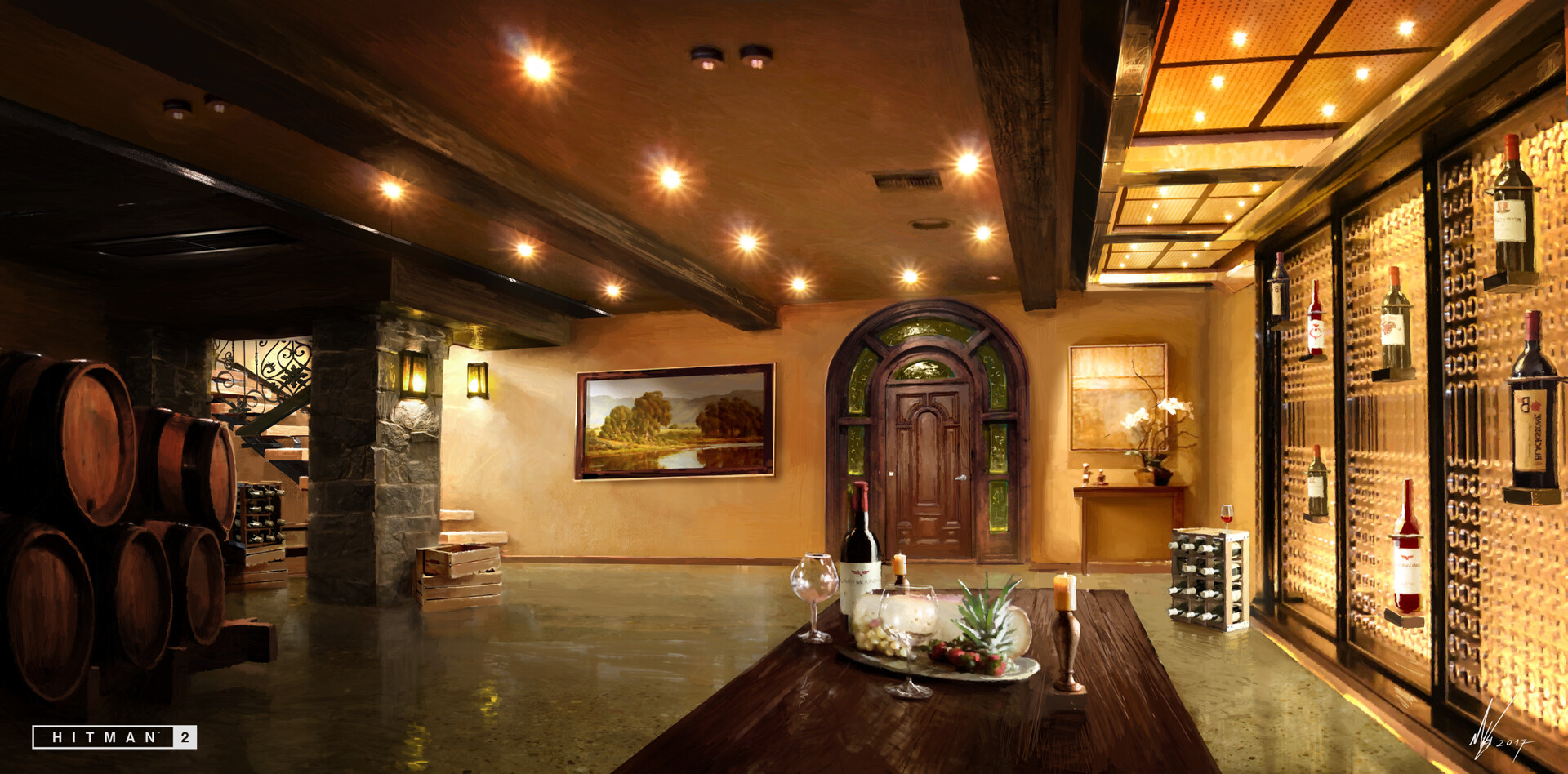 ArtStation - Hitman 2 - Mansion Interiors and surroundings